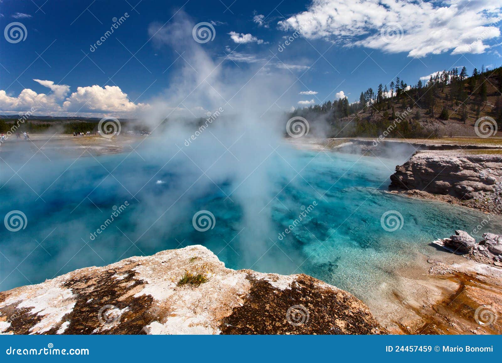 Yellowstone NP stock image. Image of colorful, wyoming - 24457459