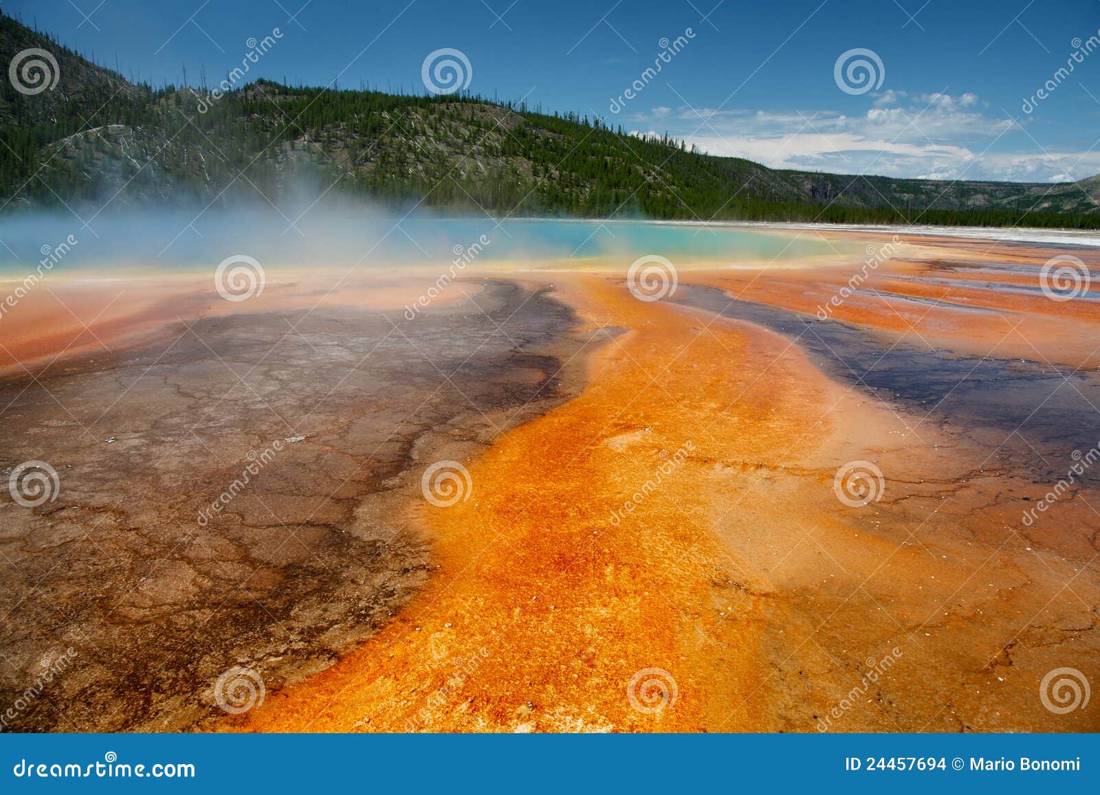Yellowstone NP stock photo. Image of great, thermal, spring - 24457694