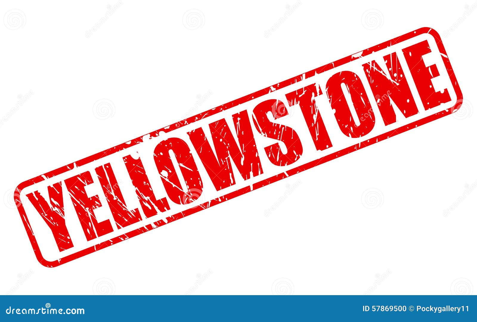 Yellowstone red stamp text stock illustration. Illustration of fremont ...