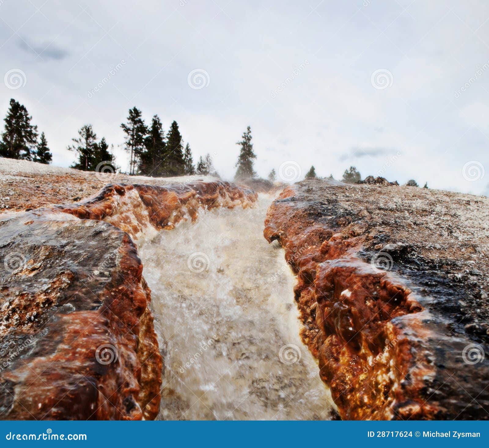 Yellowstone Thermal River stock photo. Image of wild - 28717624