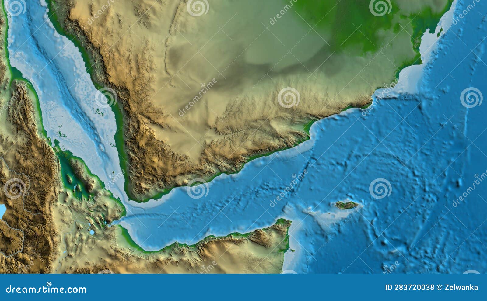 Yemen Physical Map Temperature