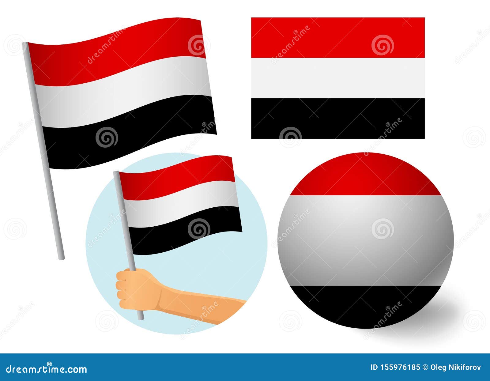 Yemen flag icon set stock illustration. Illustration of symbol - 155976185