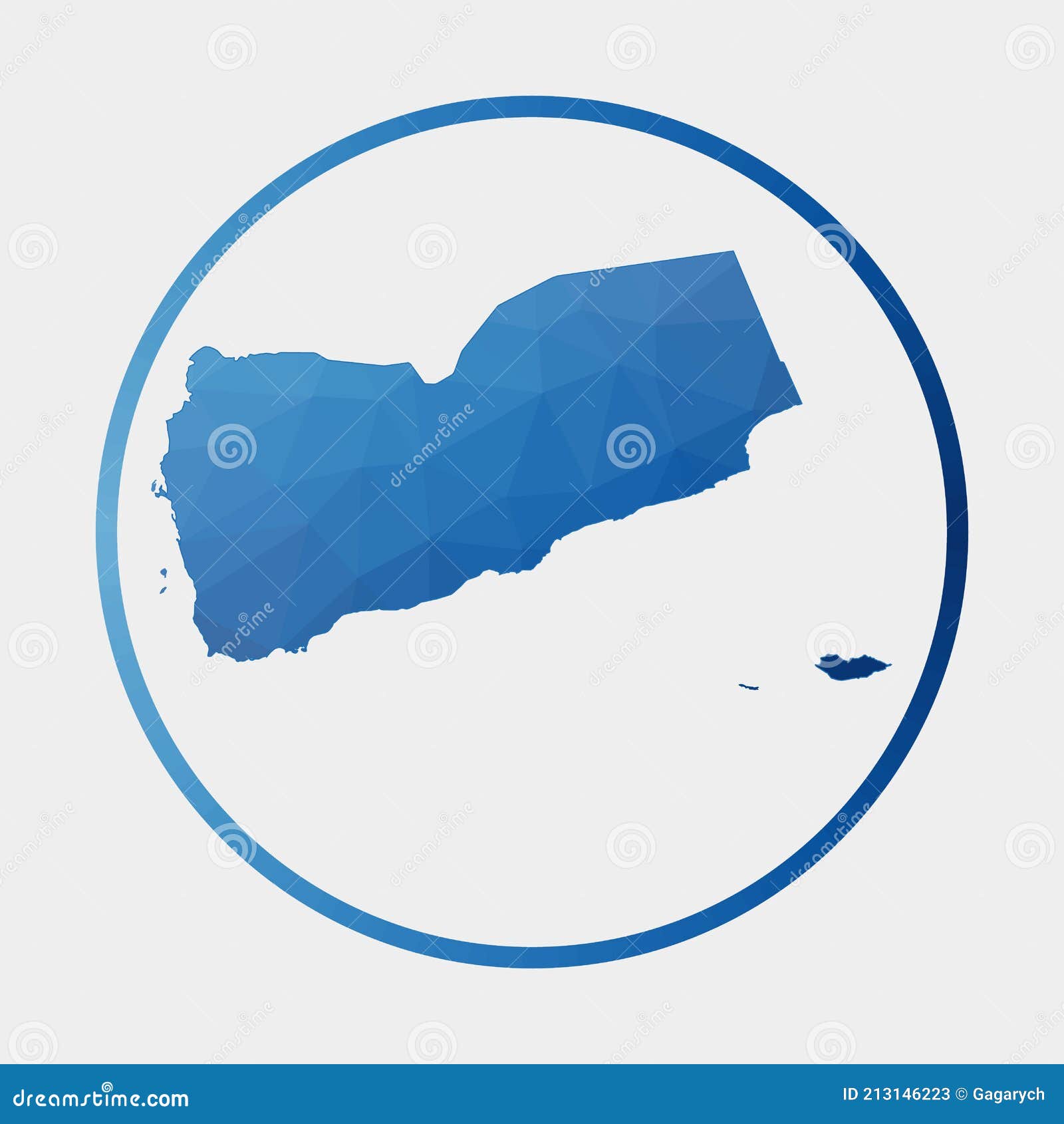 Yemen icon. stock vector. Illustration of banner, polygonal - 213146223