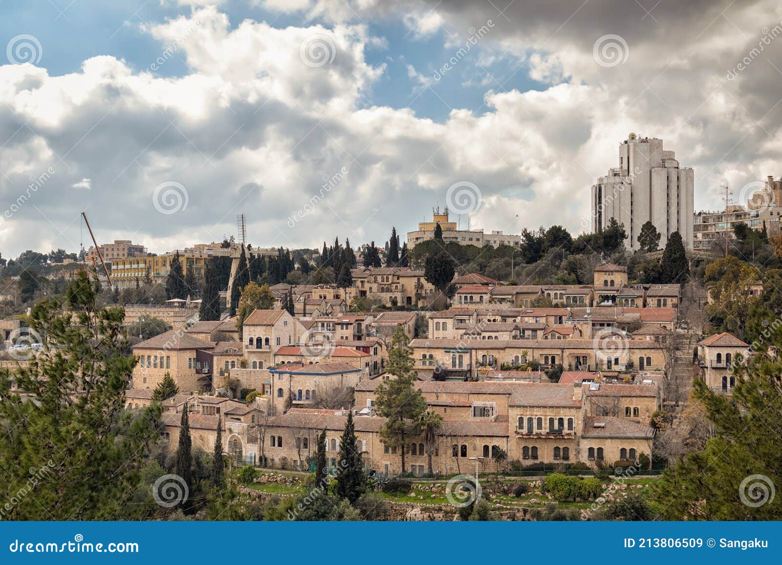 Yemin Moshe Neighborhood in Jerusalem Stock Image - Image of history ...