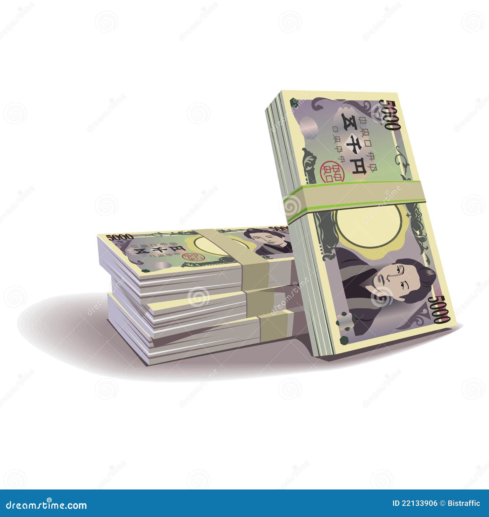 Yen Banknotes Illustration, Financial Theme Stock Vector - Illustration ...