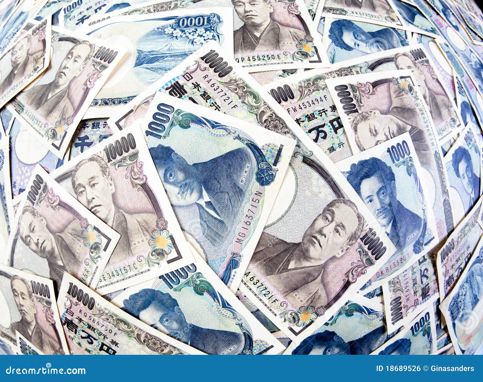 Yen Banknotes of the Japanese Currency Stock Photo - Image of banknote ...