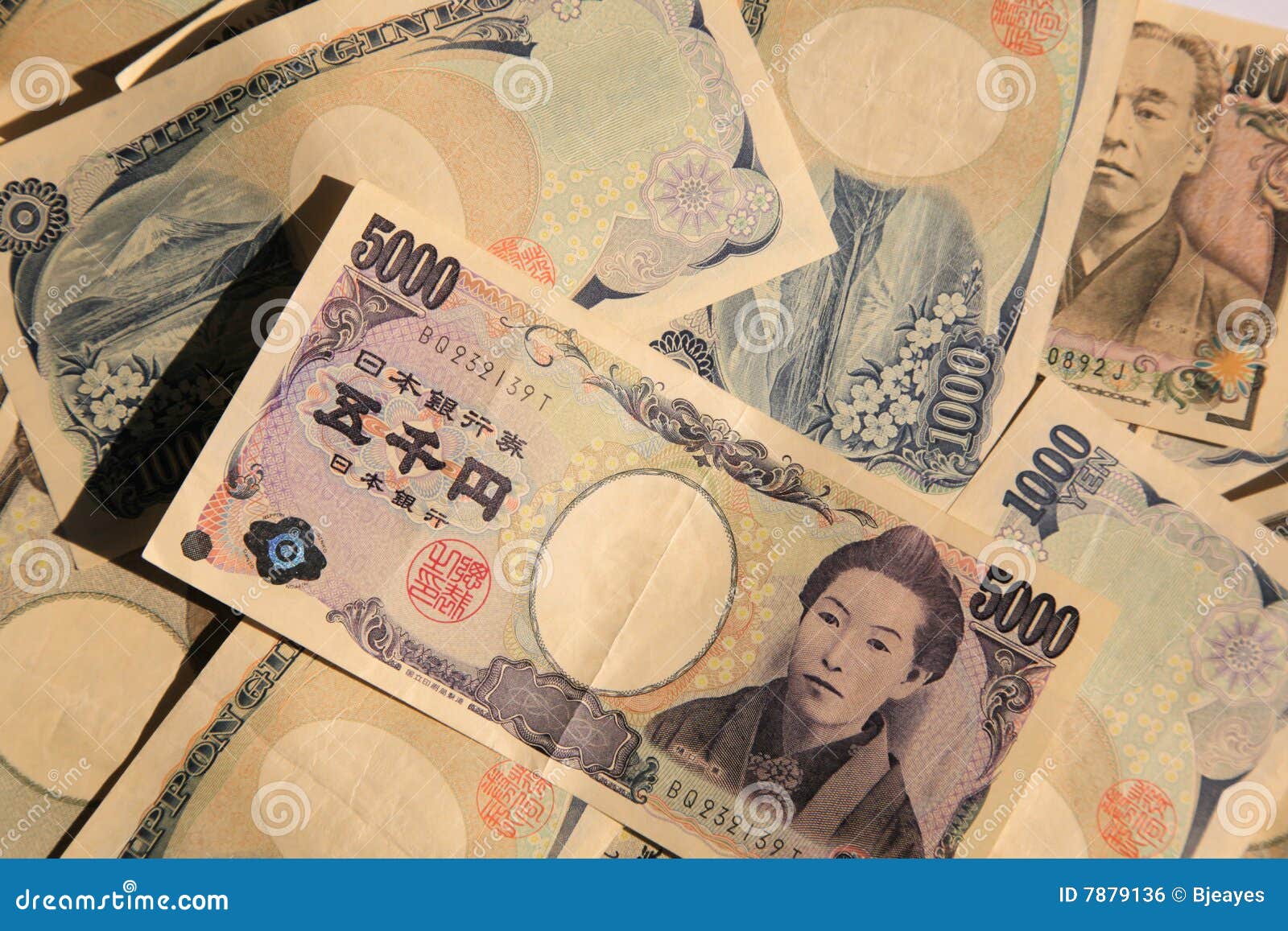 Yenes japoneses foto de archivo. Imagen de nota, papel - 7879136