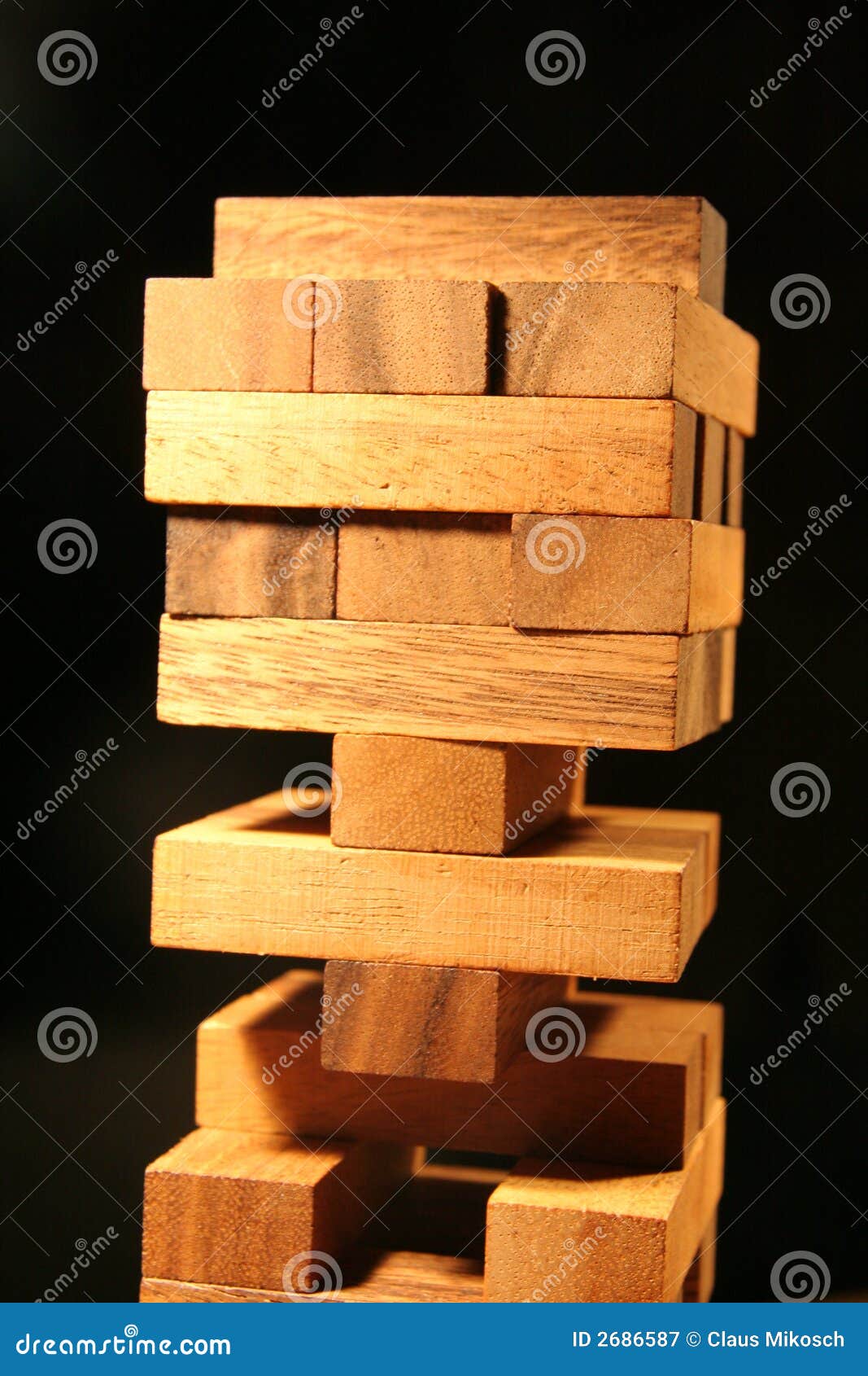 Yenga stock image. Image of tower, wooden, black, brown - 2686587