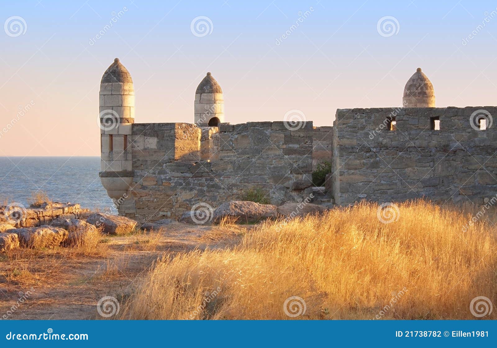 Yeni-Kale, Ancient Fortress in Kerch Stock Photo - Image of clear ...