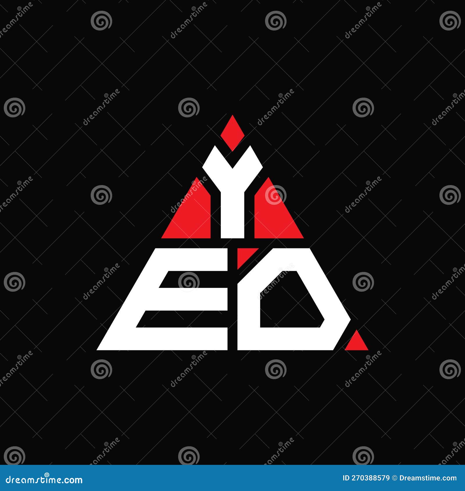 YEO Triangle Letter Logo Design with Triangle Shape. YEO Triangle Logo ...