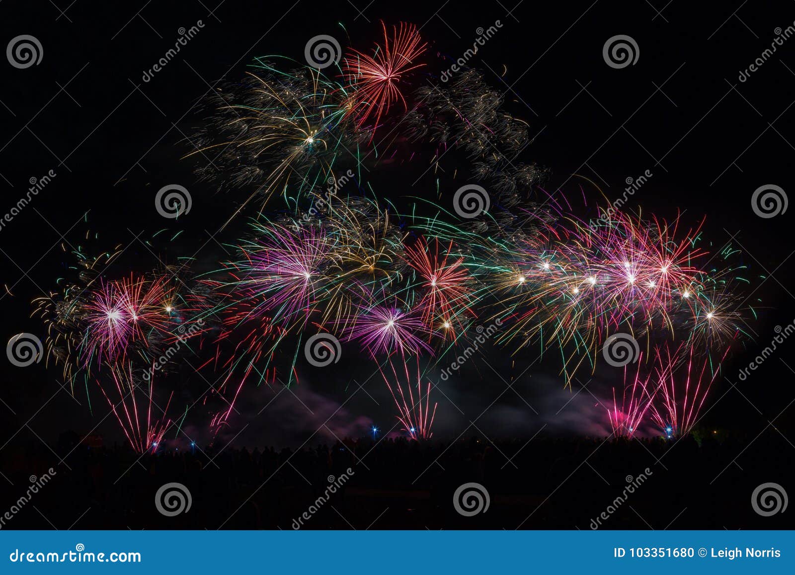 Firework Display at Yeovil Show Grounds. Stock Photo - Image of ...
