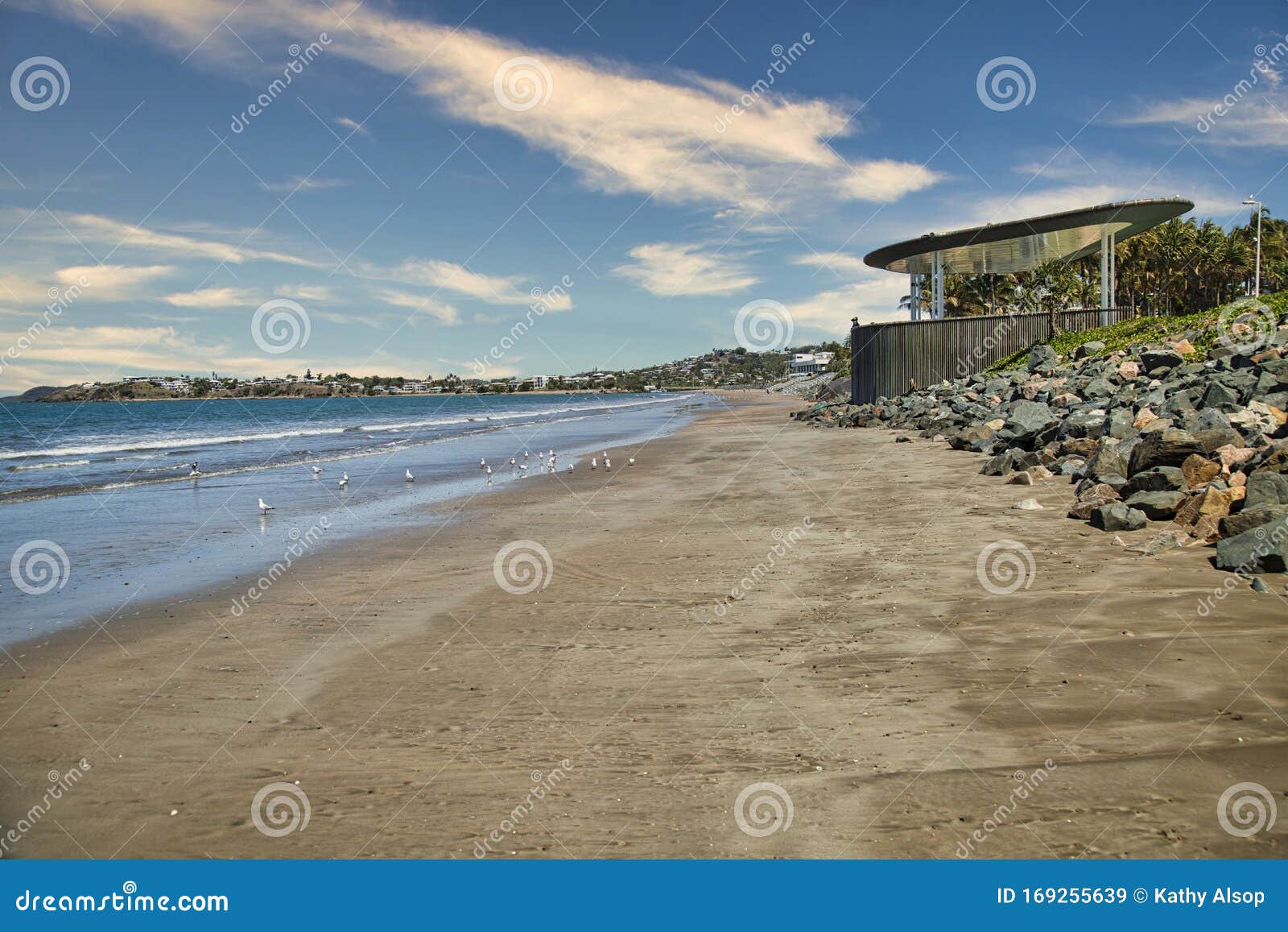 Yeppoon Beach stock image. Image of seaside, ocean, coastal - 169255639