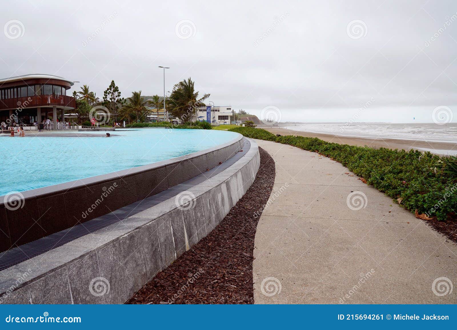 Infinity Pool on the Beachfront Editorial Photo - Image of enjoyment ...