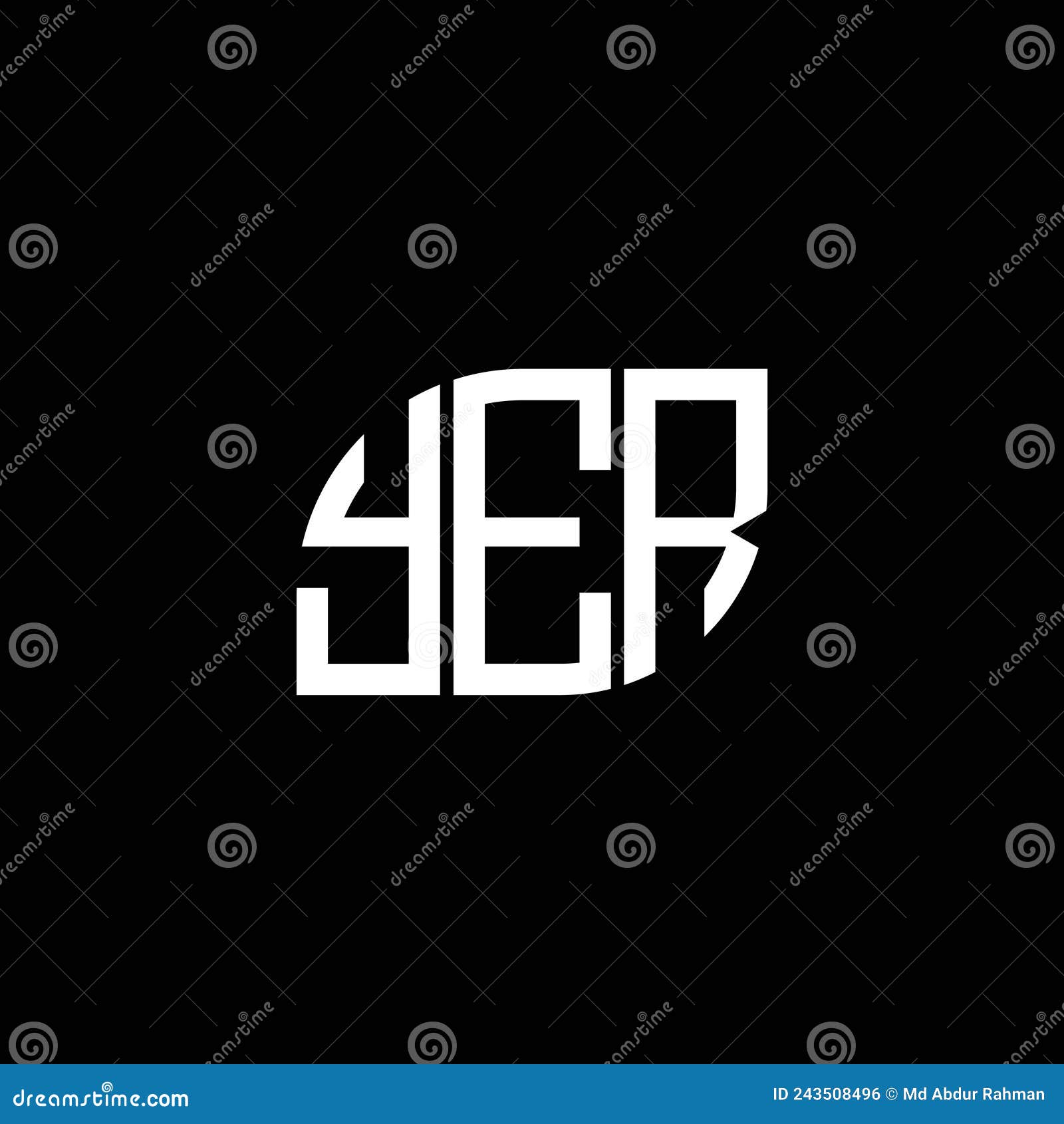 YER Letter Logo Design on White Background. YER Creative Initials ...