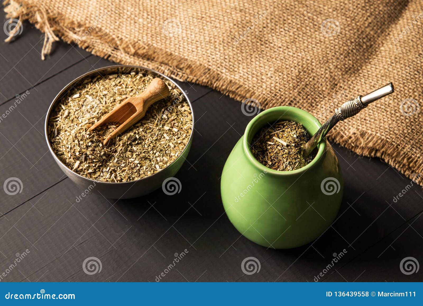 Yerba mate drink stock photo. Image of straw, medicine - 136439558