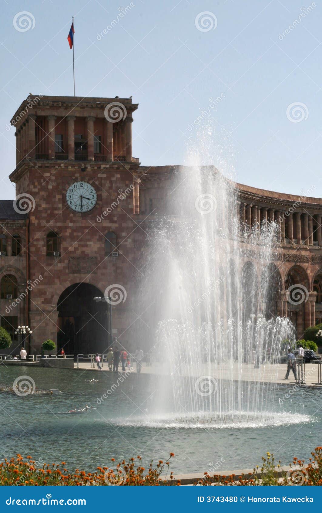 Yerevan stock photo. Image of fountain, caucasus, vacation - 3743480