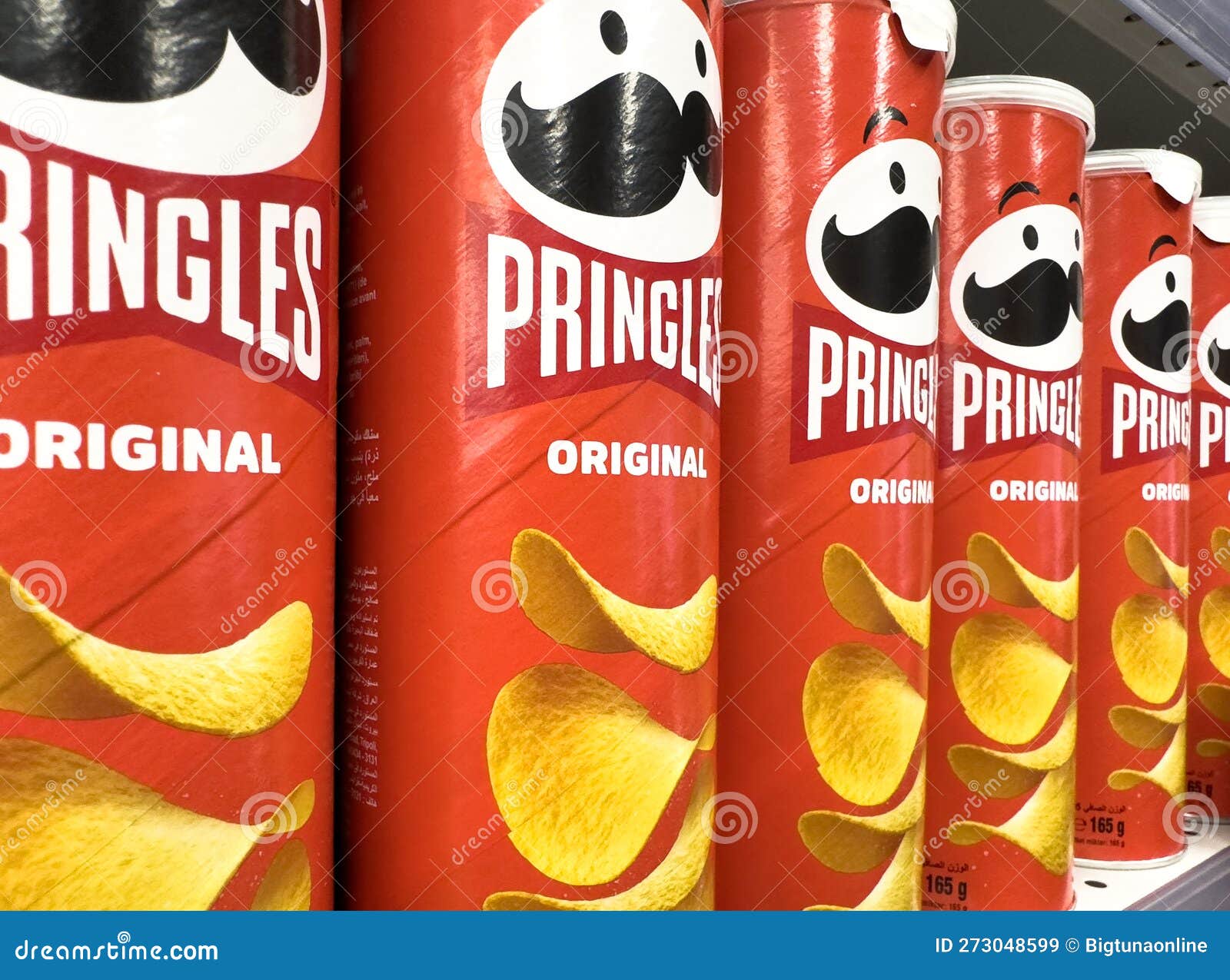 Yerevan, Armenia, March 21, 2023: Pringles Chips Pack with a New Logo ... Yerevan, Armenia, March 21, 2023: Pringles Chips Pack with a New Logo ...