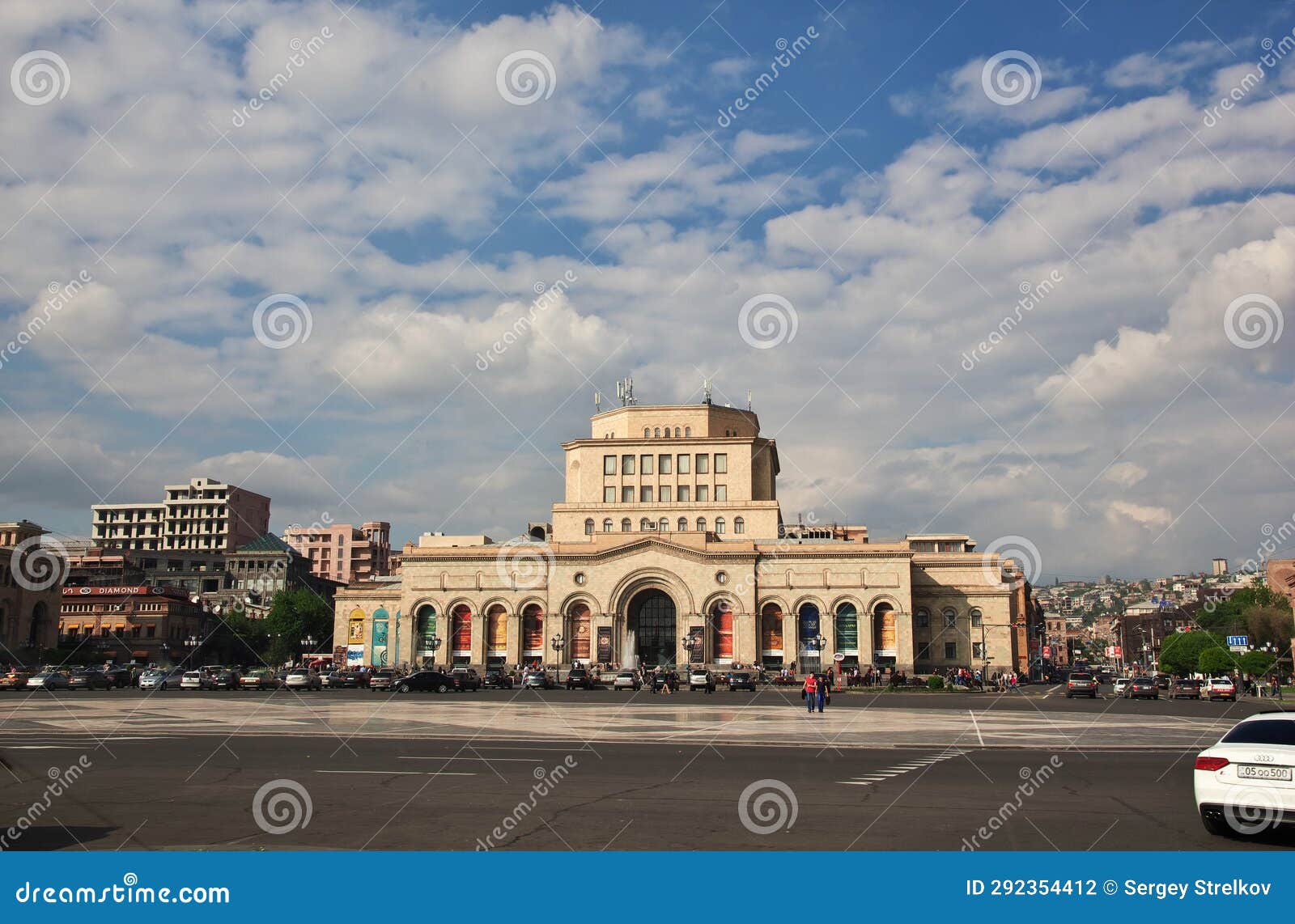 Yerevan, Armenia, 09 MAY 2013: on the Central Square of Yerevan ...
