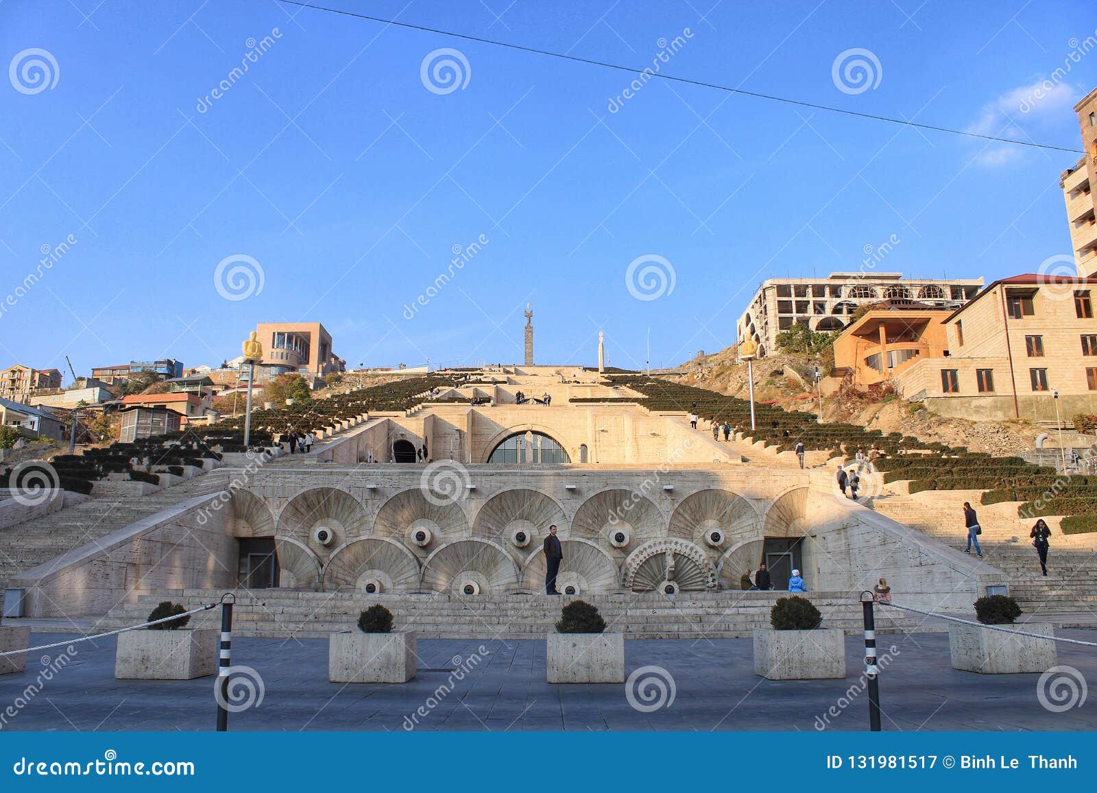 The Yerevan Cascade Complex Editorial Photography - Image of beautiful ...