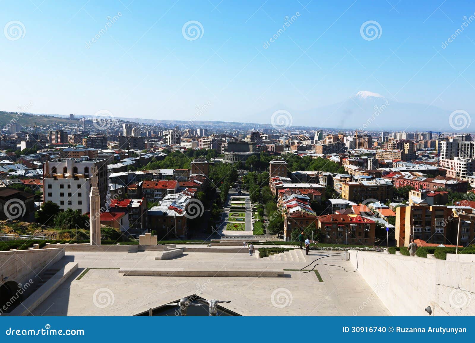 Yerevan city stock photo. Image of settle, landscape - 30916740