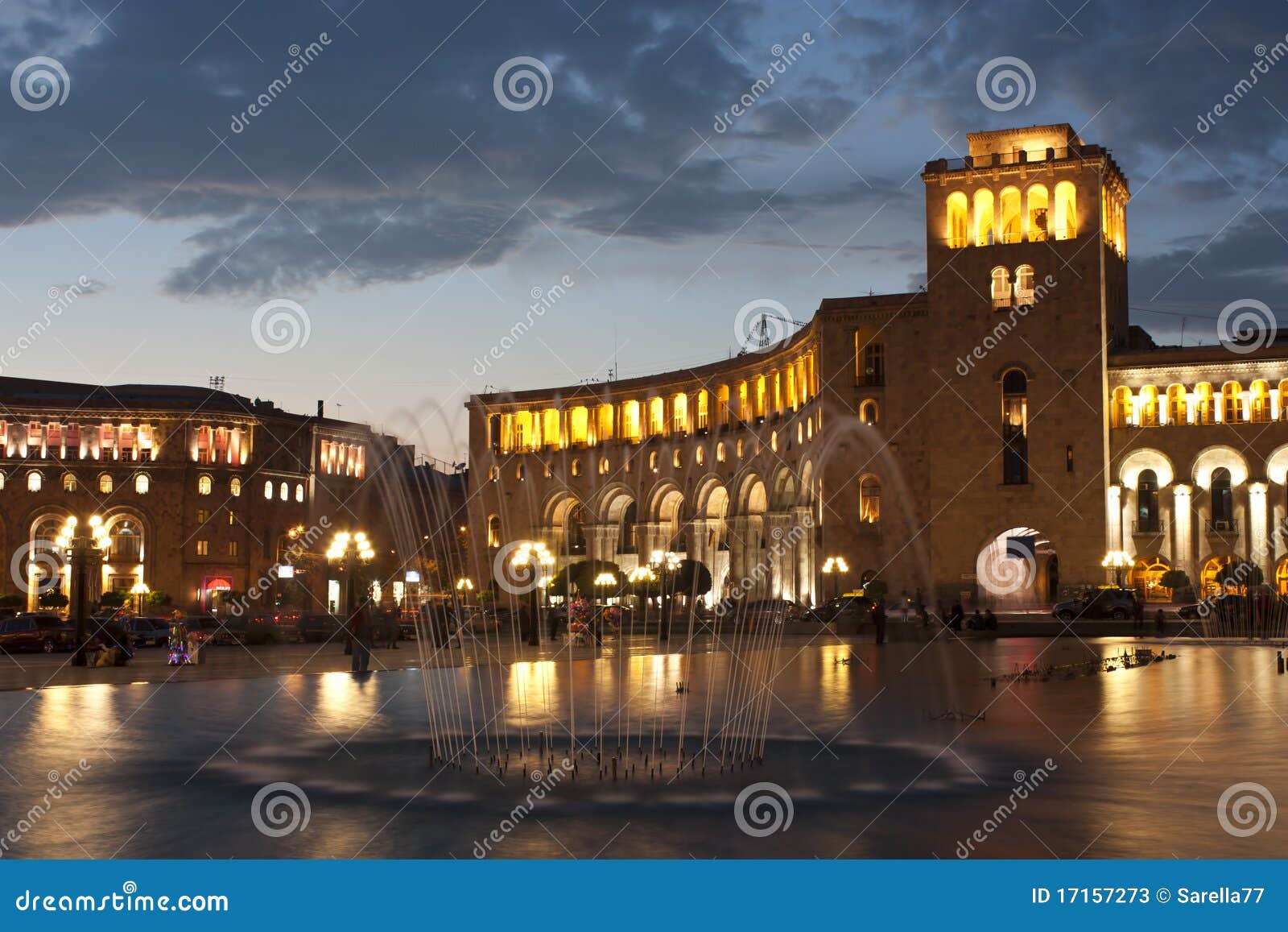 Yerevan, Republic Square, Armenia Stock Image - Image of architecture ...