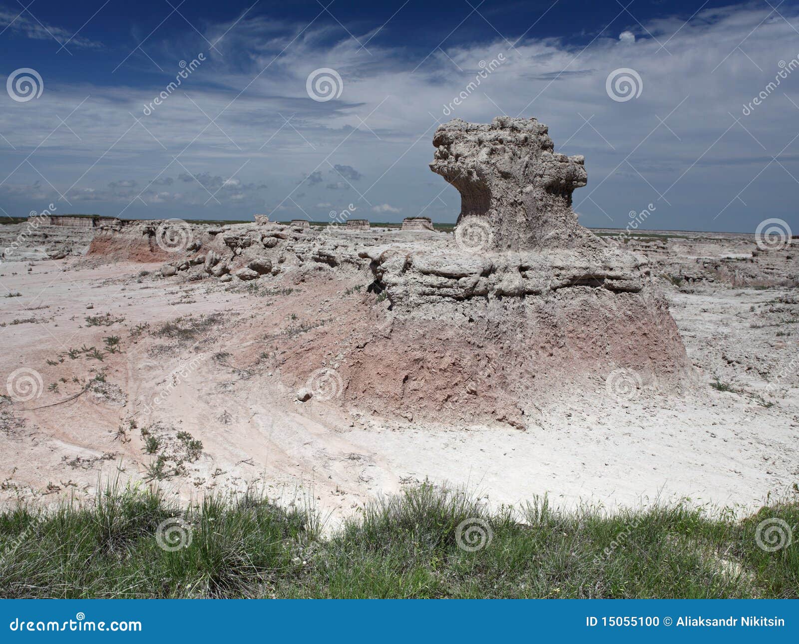 Yermo de los Badlands foto de archivo. Imagen de terreno - 15055100
