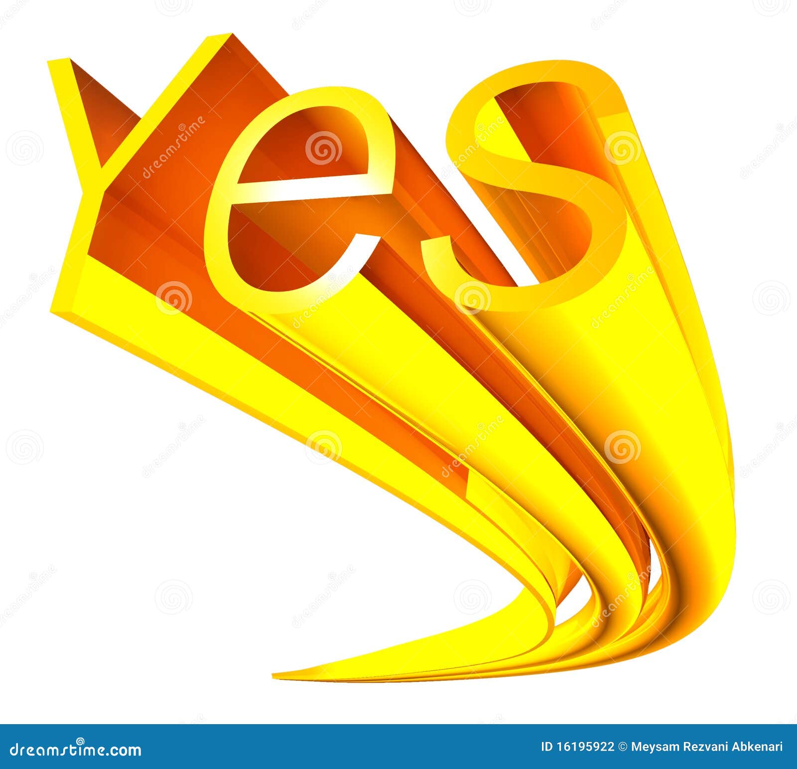 Yes stock illustration. Illustration of decision, business - 16195922