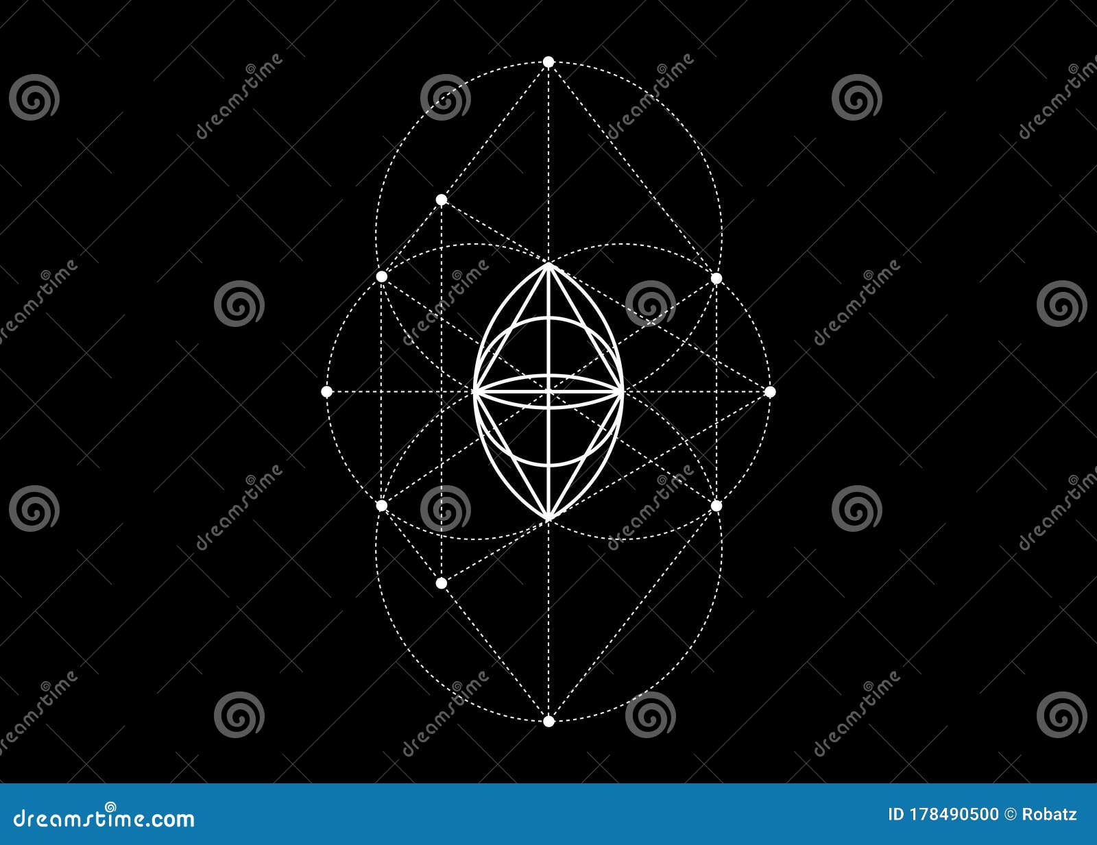 Vesica Piscis, Basic Form For An Eye And Ichthys, The Jesus Fish Symbol ...