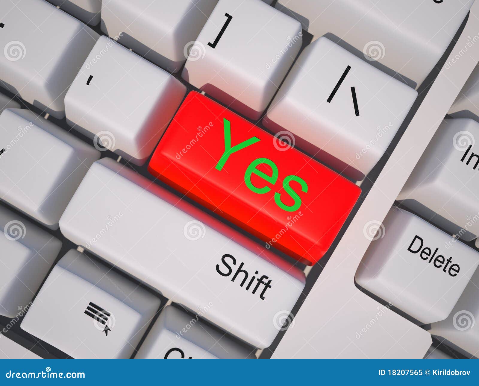 Yes stock illustration. Illustration of communications - 18207565