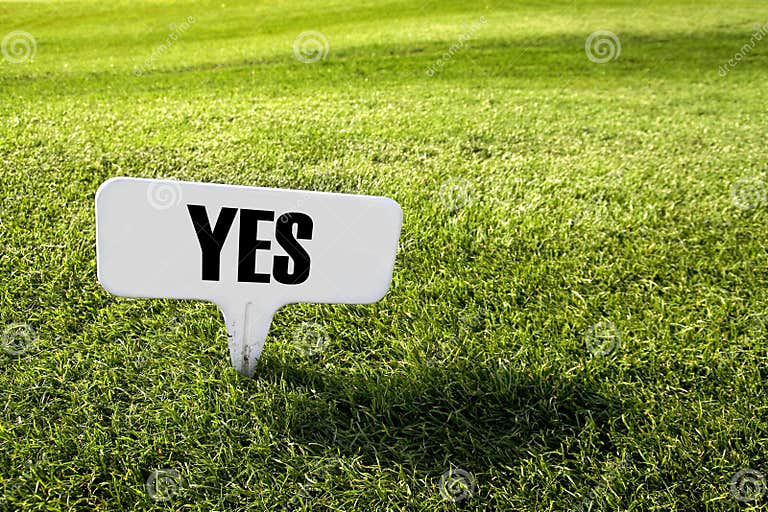 Yes stock image. Image of adjust, approval, green, commission - 3397875