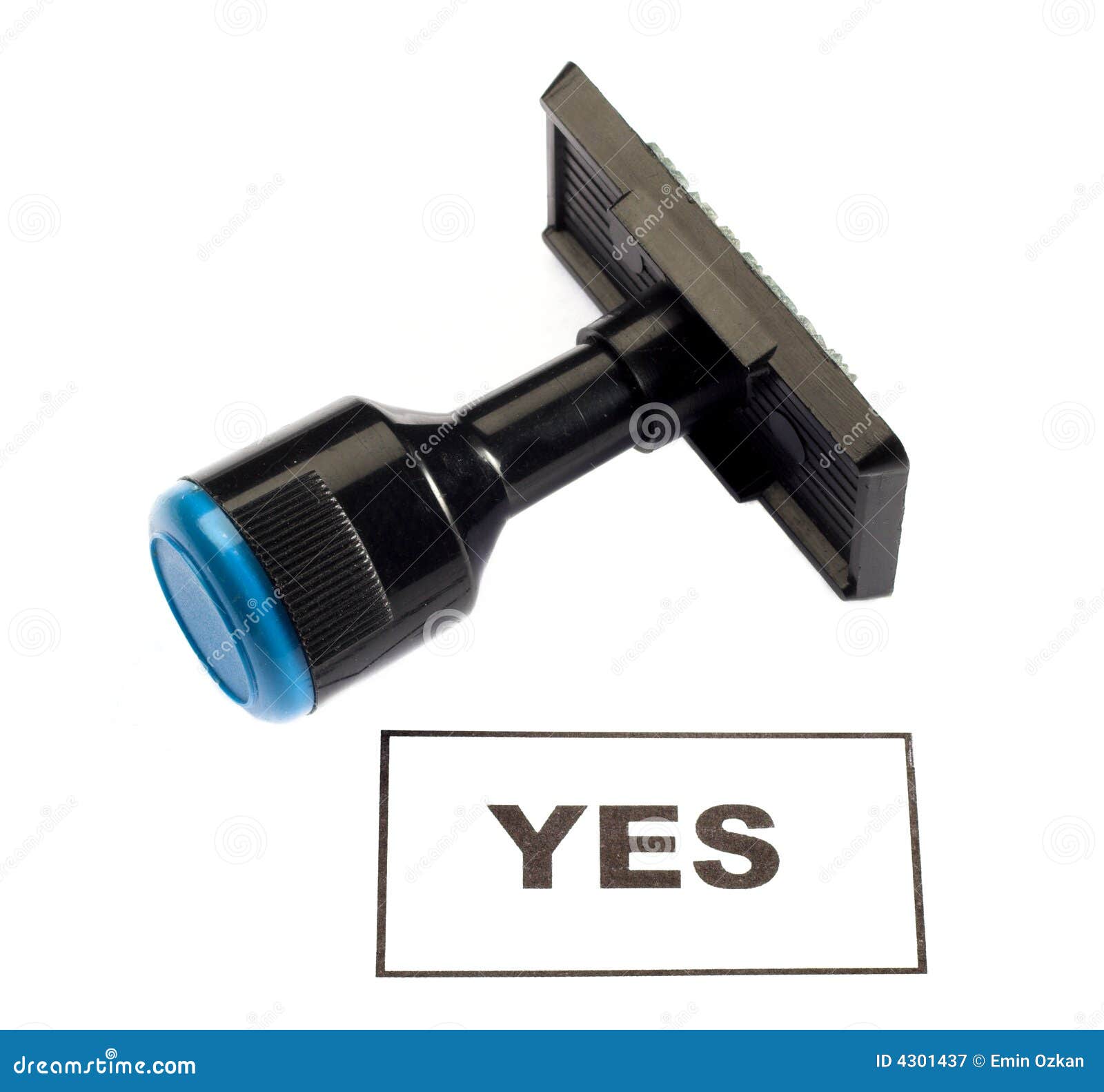 Yes stock image. Image of stamped, confirm, agreed, stamp - 4301437