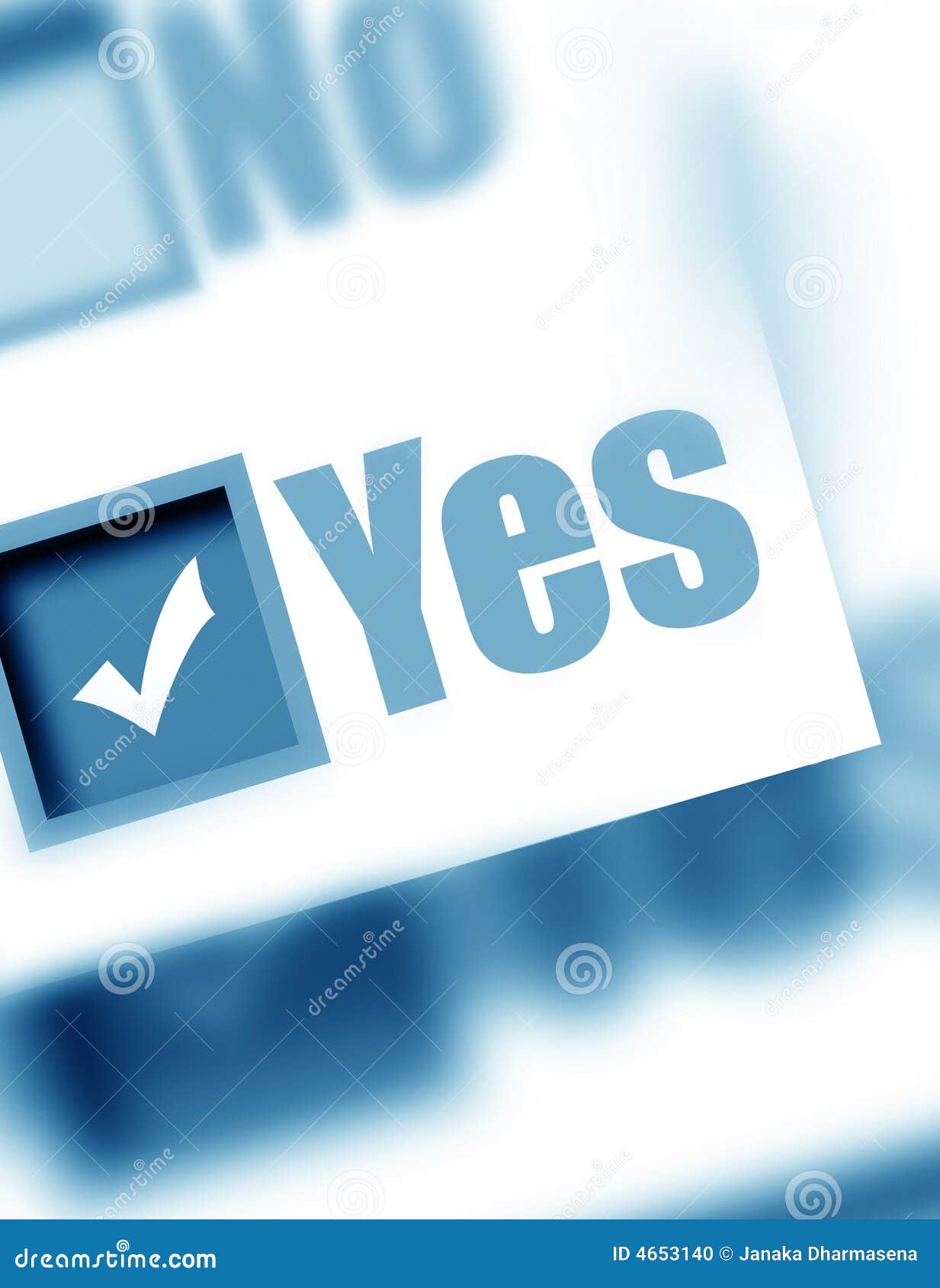 Yes stock illustration. Illustration of favor, deal, accepted - 4653140