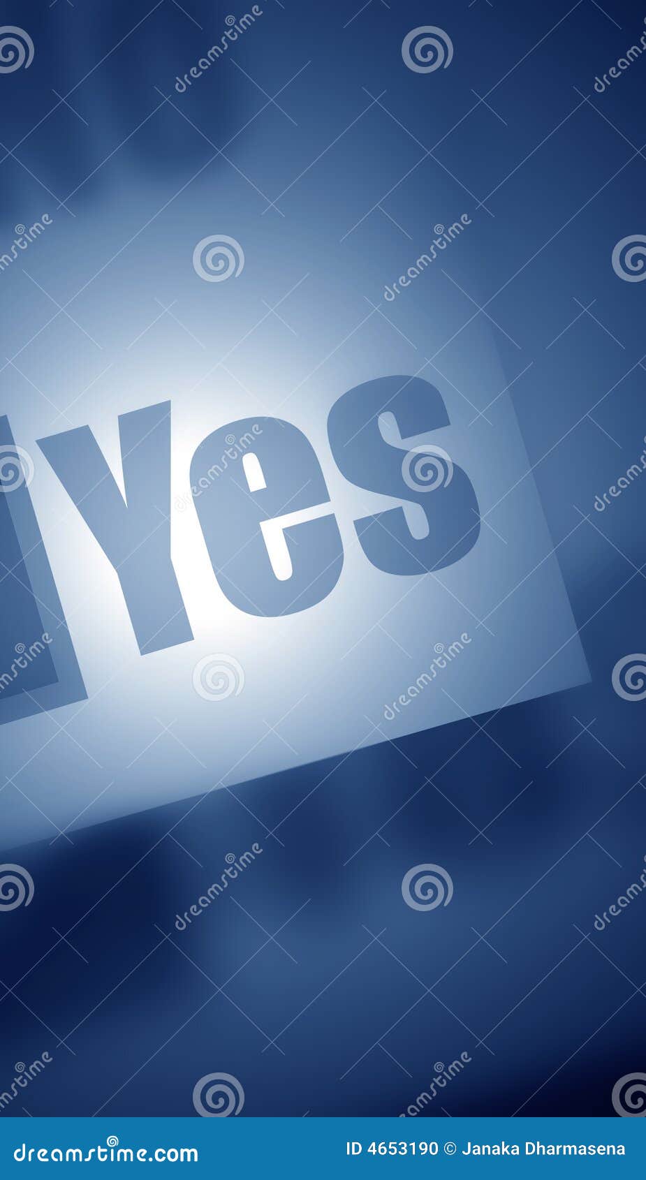 Yes stock illustration. Illustration of advertisement - 4653190