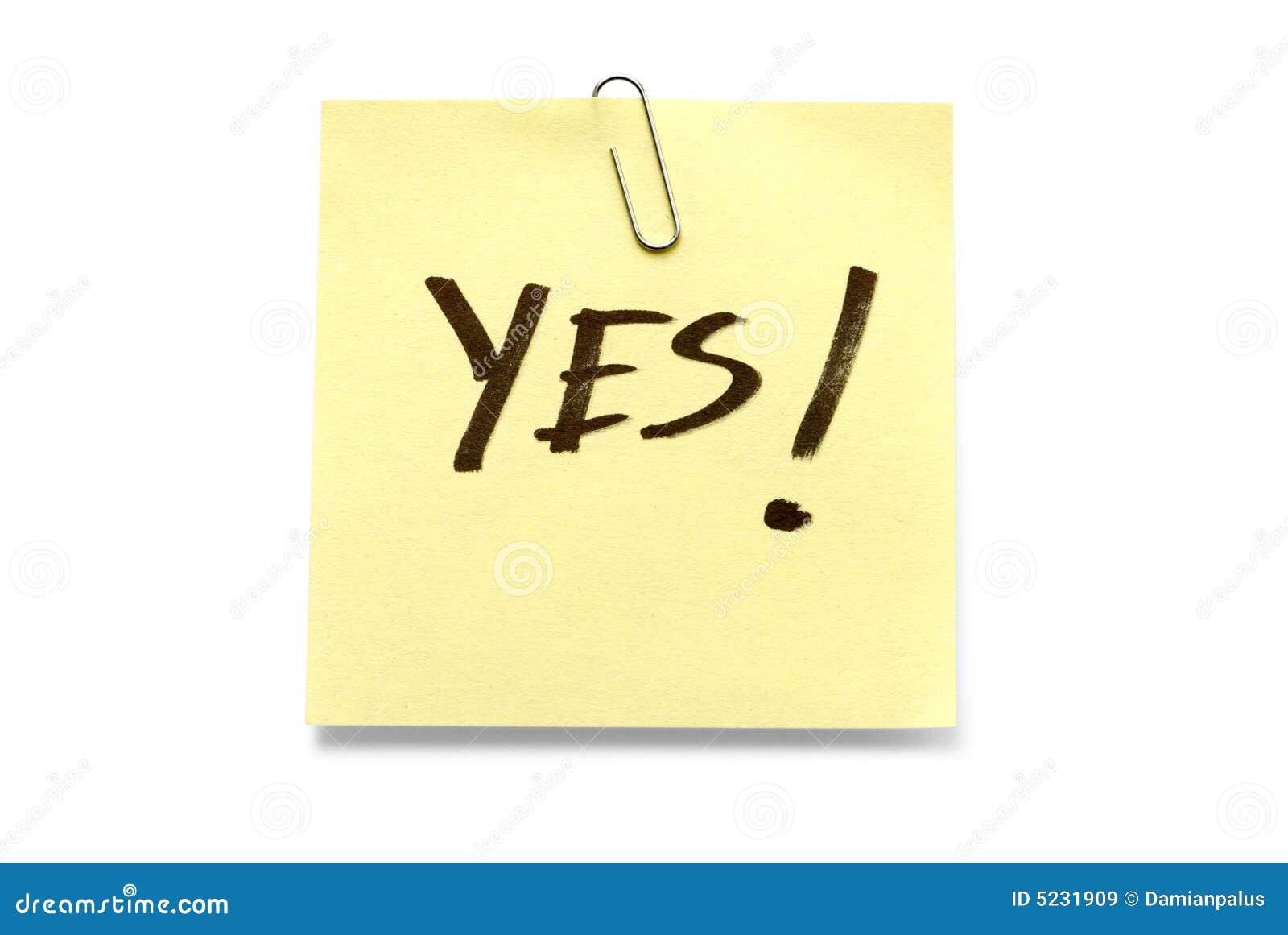 Yes stock image. Image of good, posting, variation, billboard - 5231909