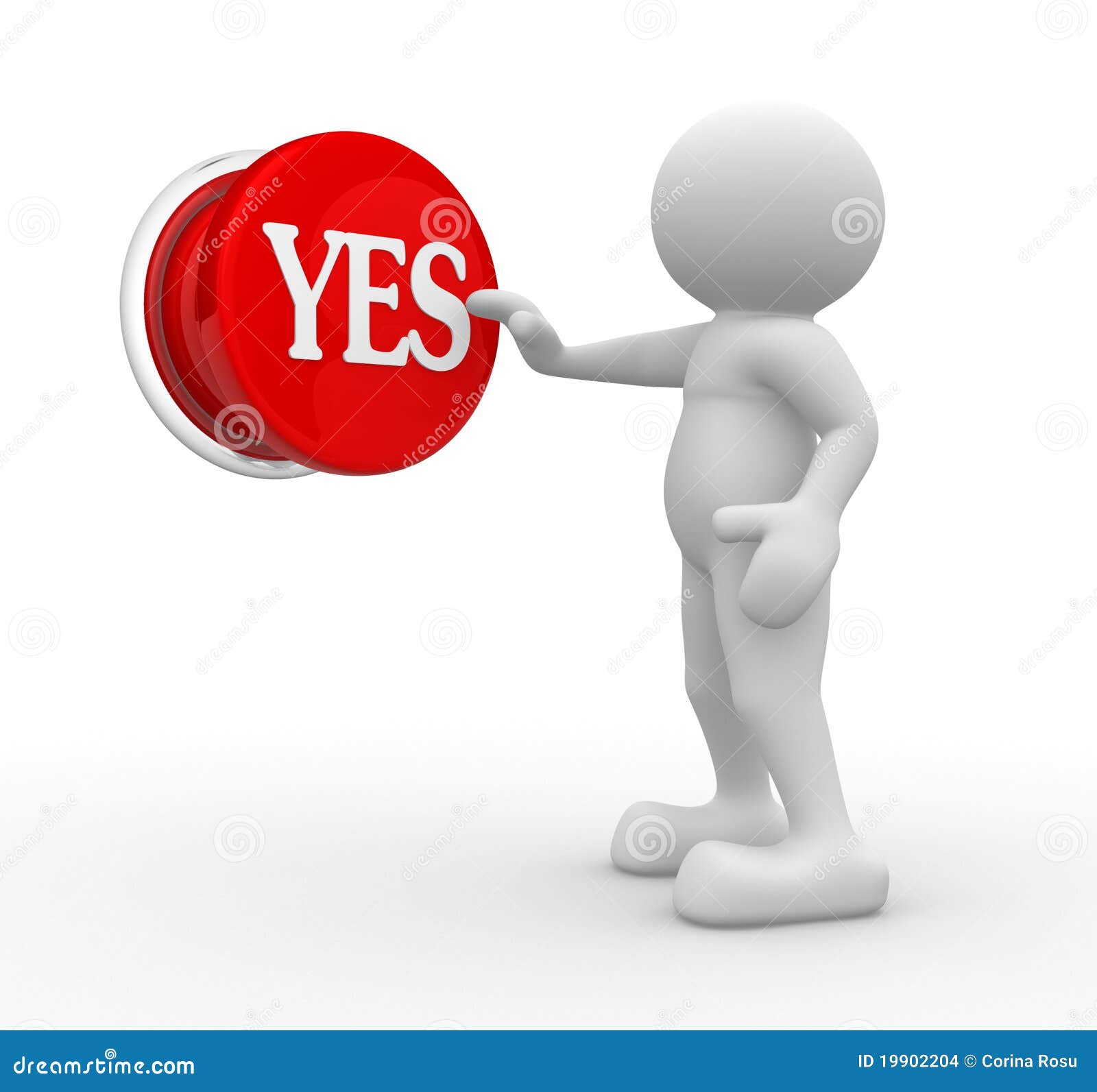 Yes button stock illustration. Illustration of white - 19902204