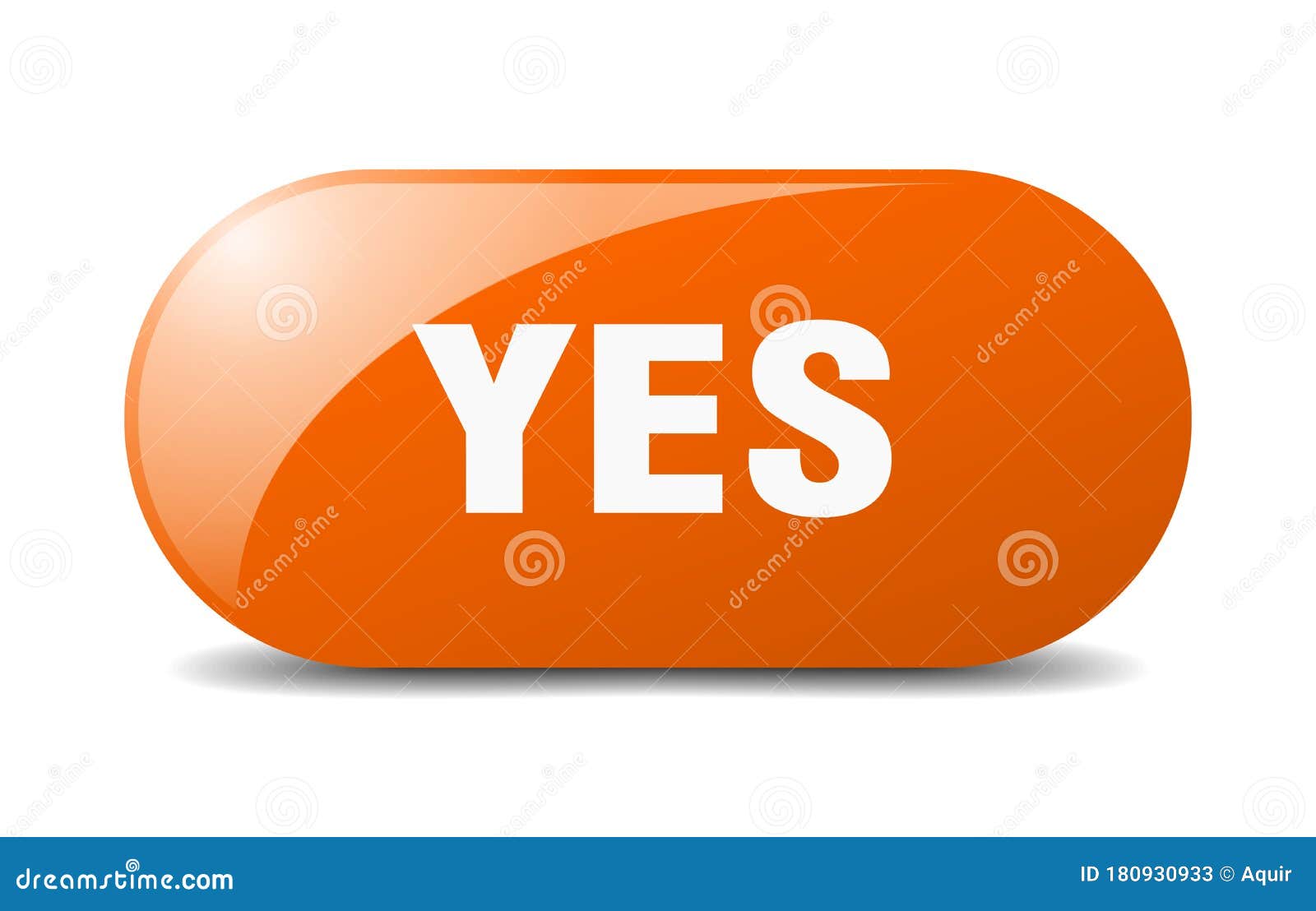 Yes Button. Yes Sign. Key. Push Button Stock Vector - Illustration of ...
