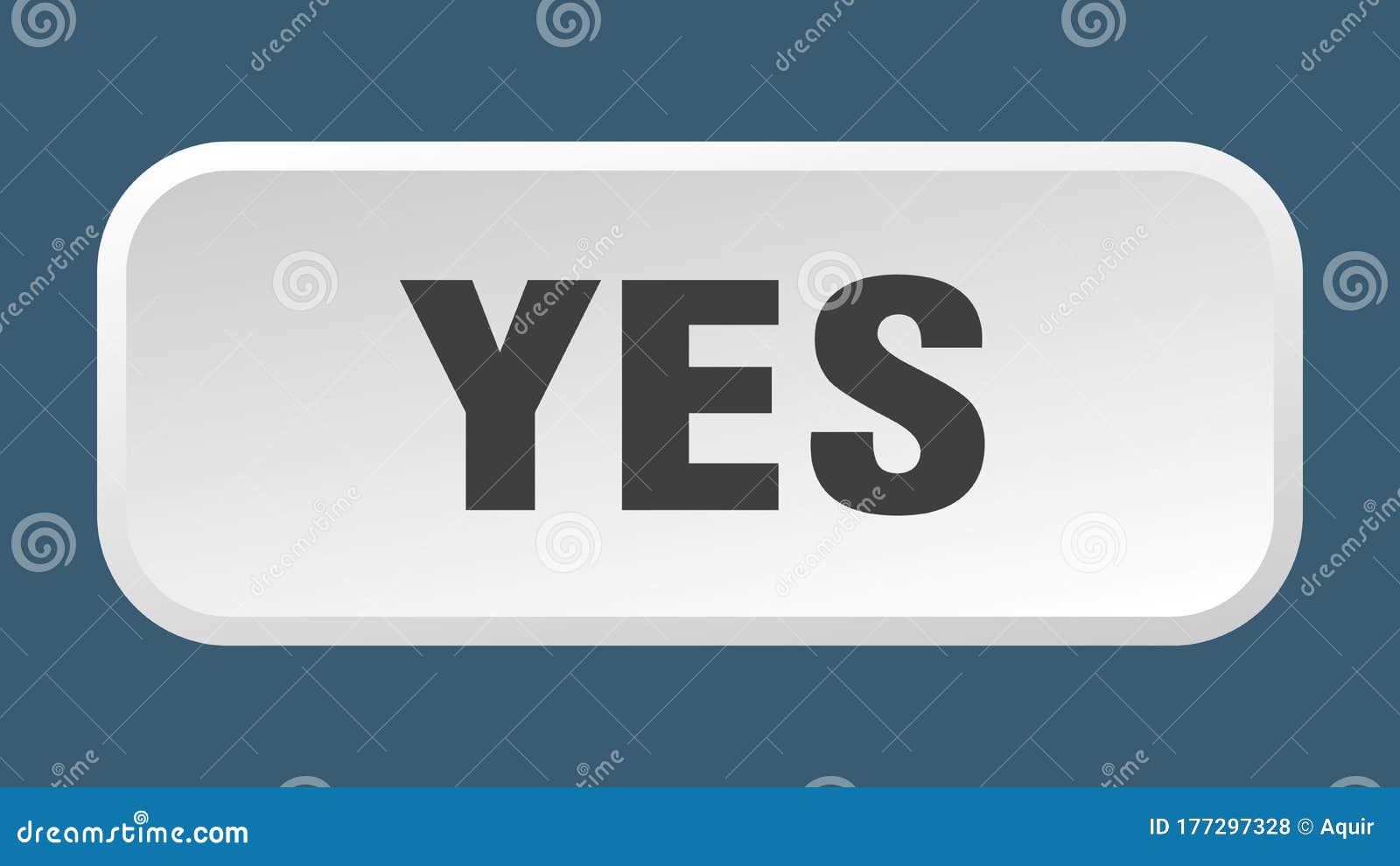 Yes Button. Yes Square 3d Push Button Stock Vector - Illustration of ...
