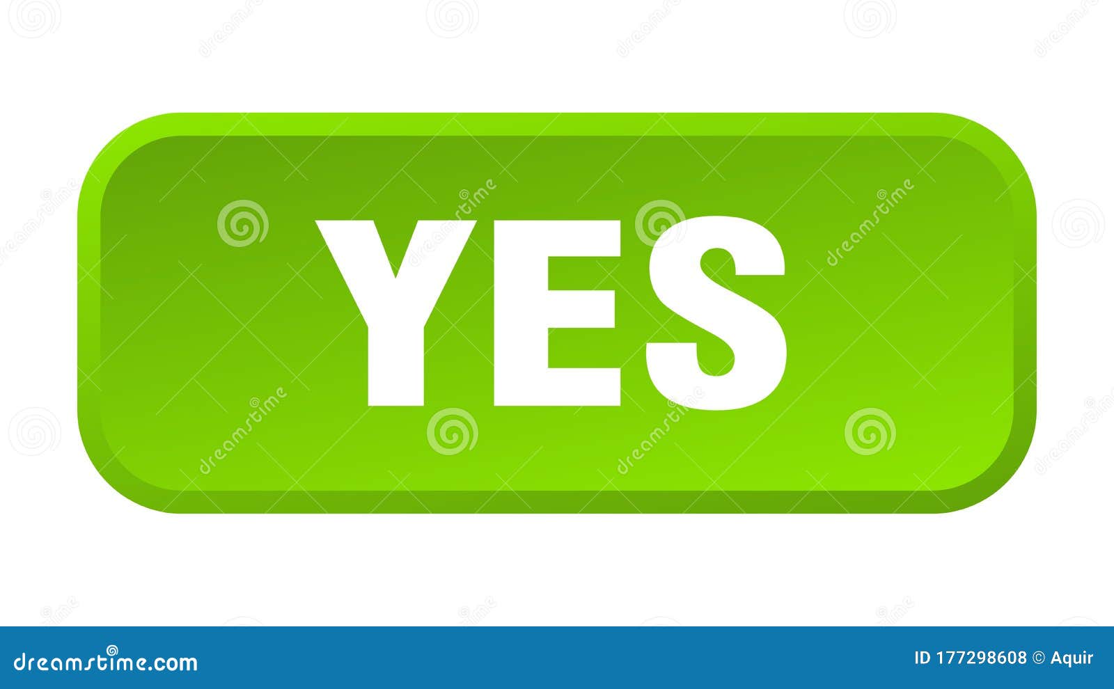 Yes Button. Yes Square 3d Push Button Stock Vector - Illustration of ...