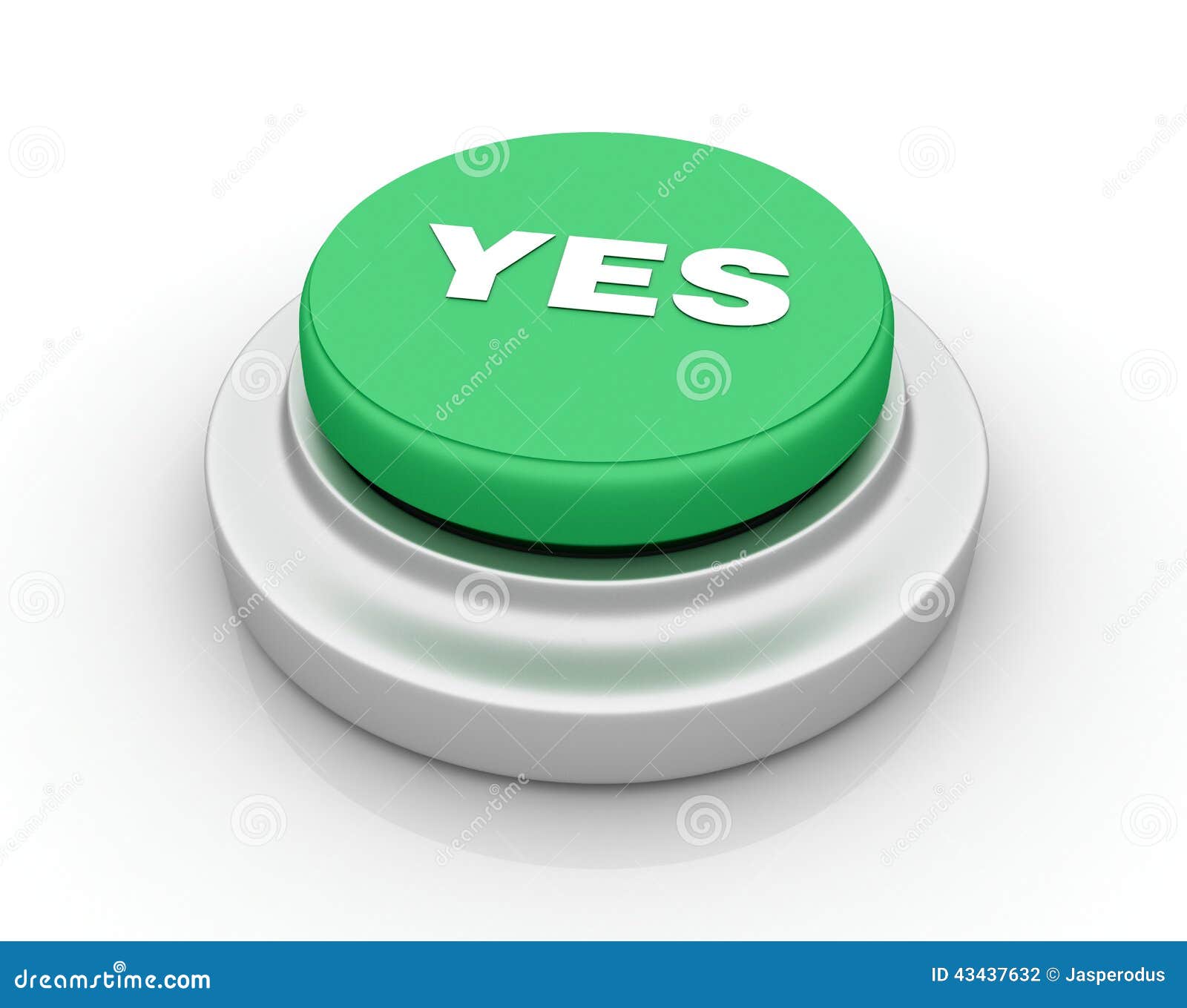 Yes Button stock illustration. Illustration of control - 43437632