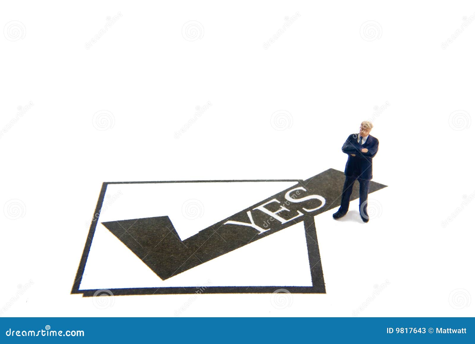YES Check Box stock image. Image of pointing, business - 9817643