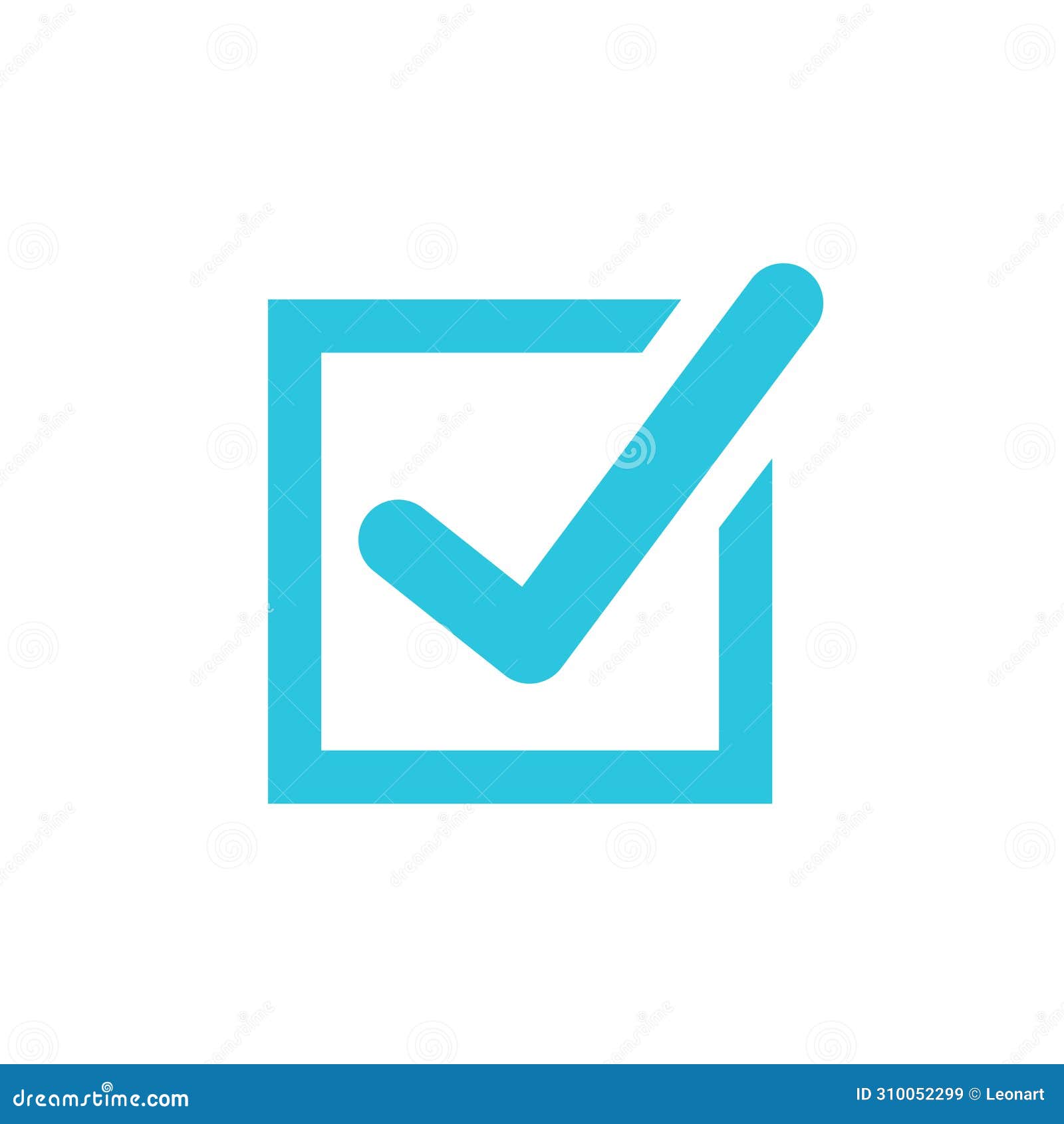 Yes. Check mark box icon stock vector. Illustration of graphic - 310052299
