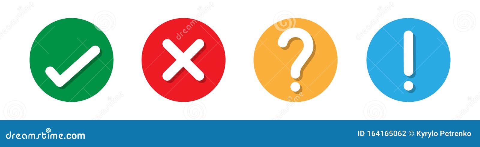 Yes Check No Question Mark Vector Illustration | CartoonDealer.com ...