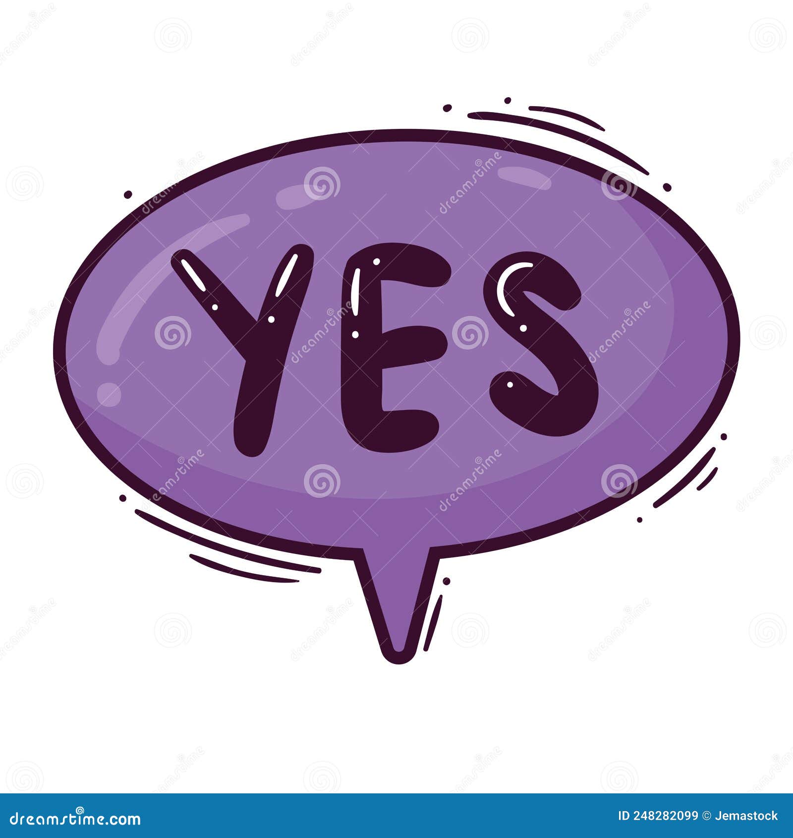 Yes comic expression word stock vector. Illustration of halftone ...