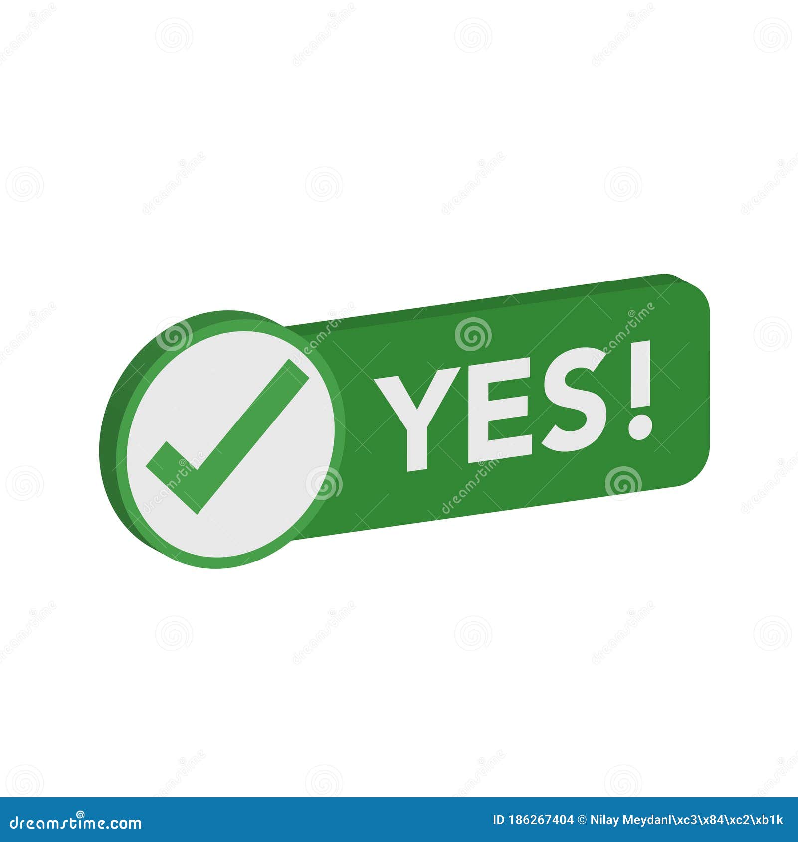 Yes Correct Icon Choice Check Vector Stock Vector - Illustration of ...