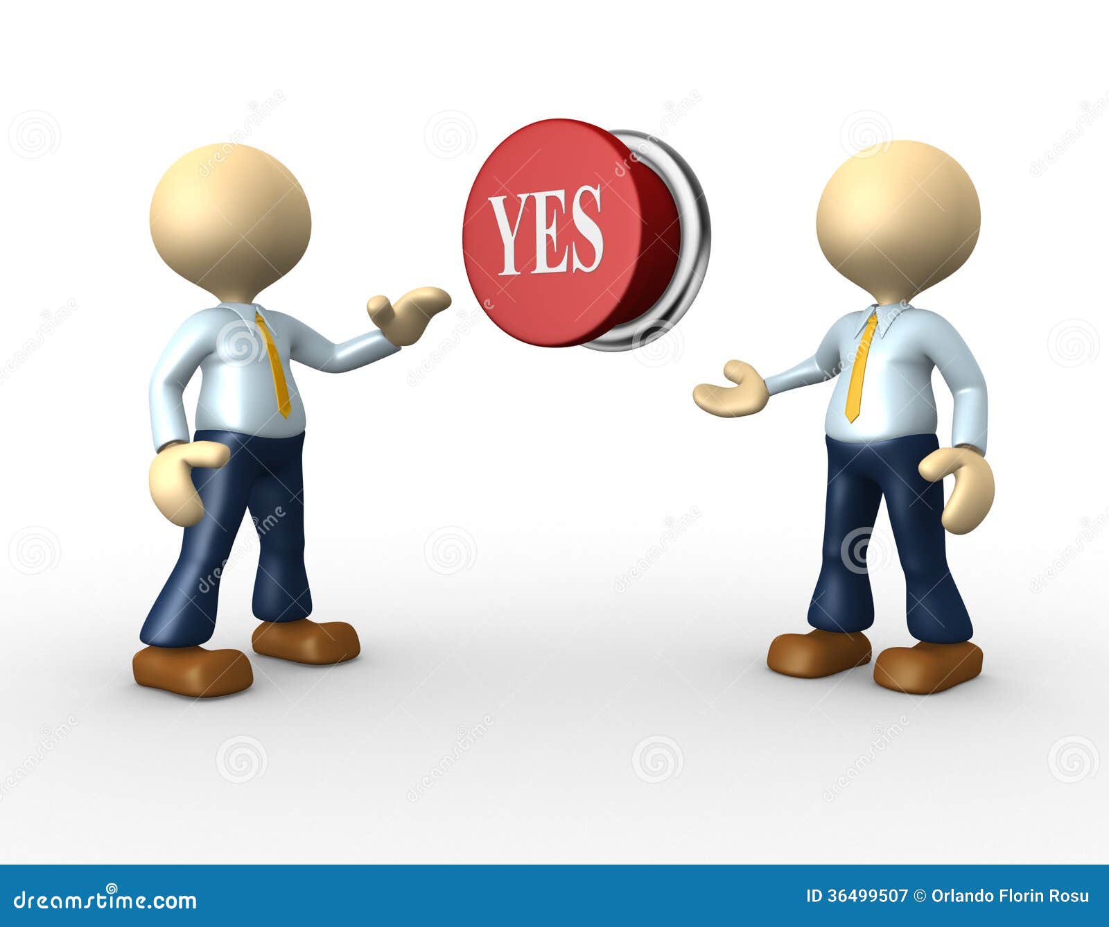 Yes stock illustration. Illustration of concept, character - 36499507