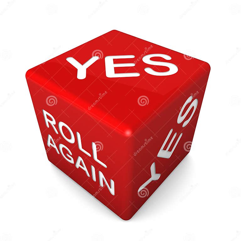 Yes Dice stock illustration. Illustration of simple, craps - 9279703