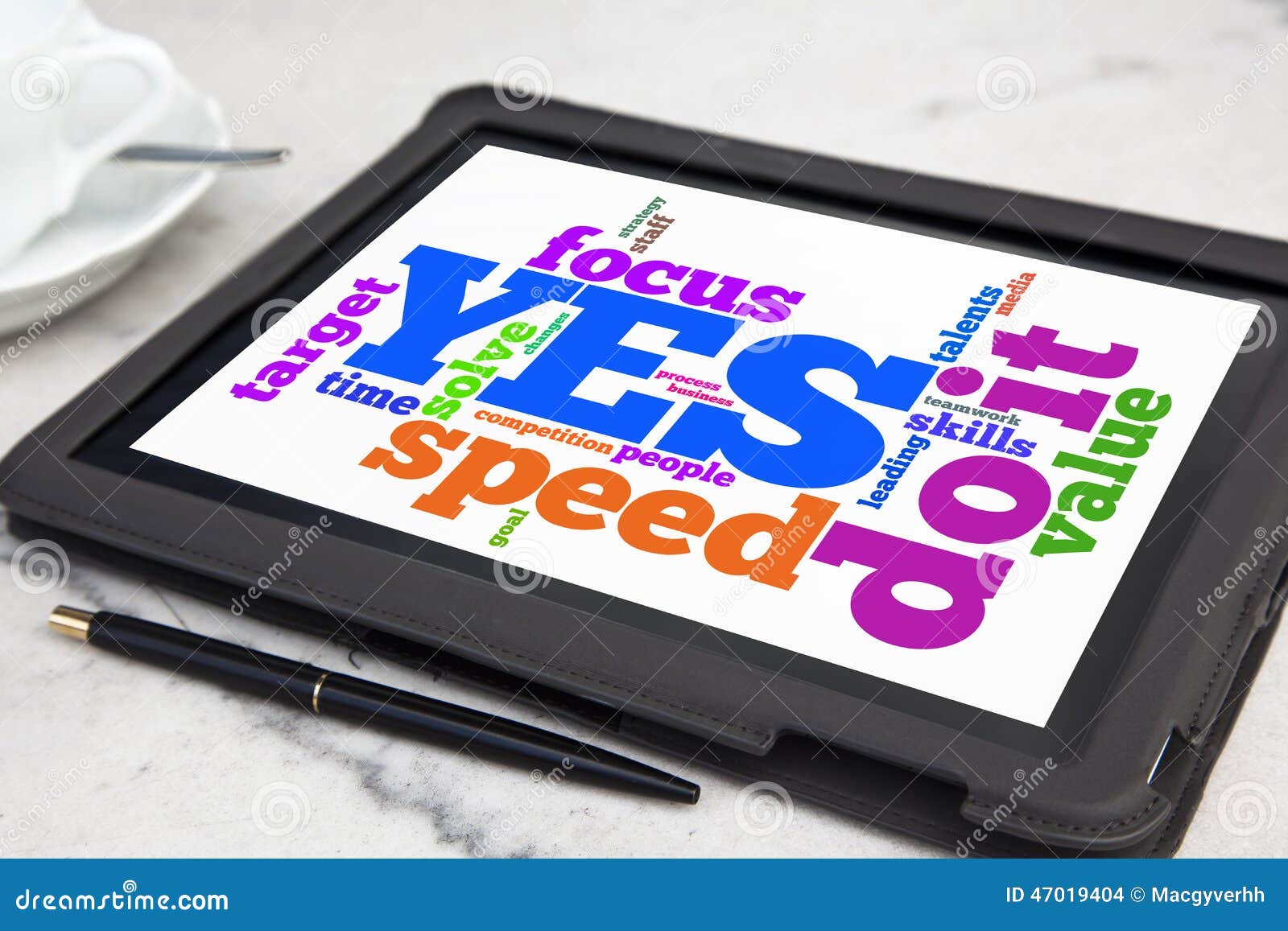 Yes do it stock photo. Image of target, time, focus, speed - 47019404
