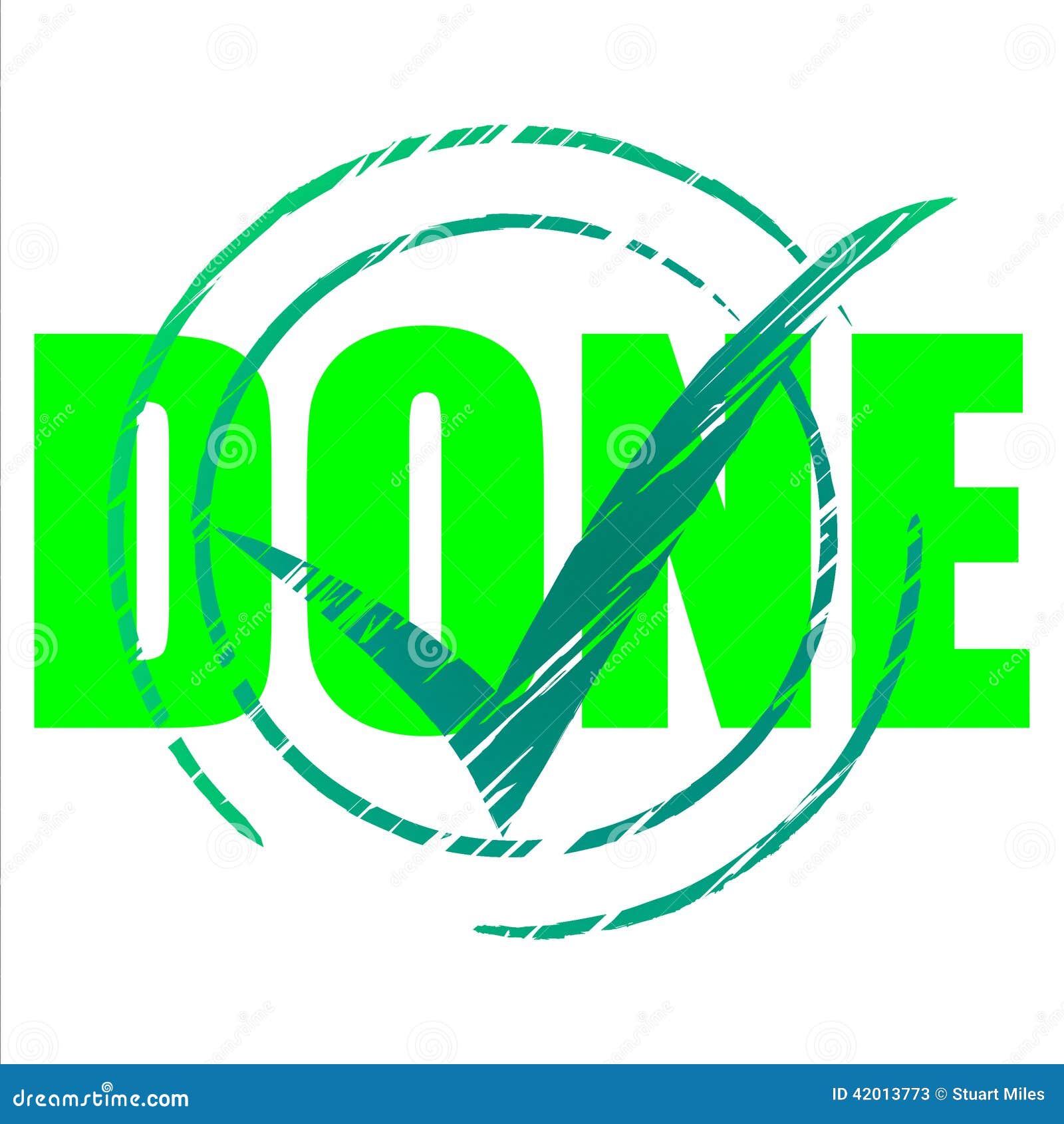 Yes Done Means Tick Symbol and Ok Stock Illustration - Illustration of ...