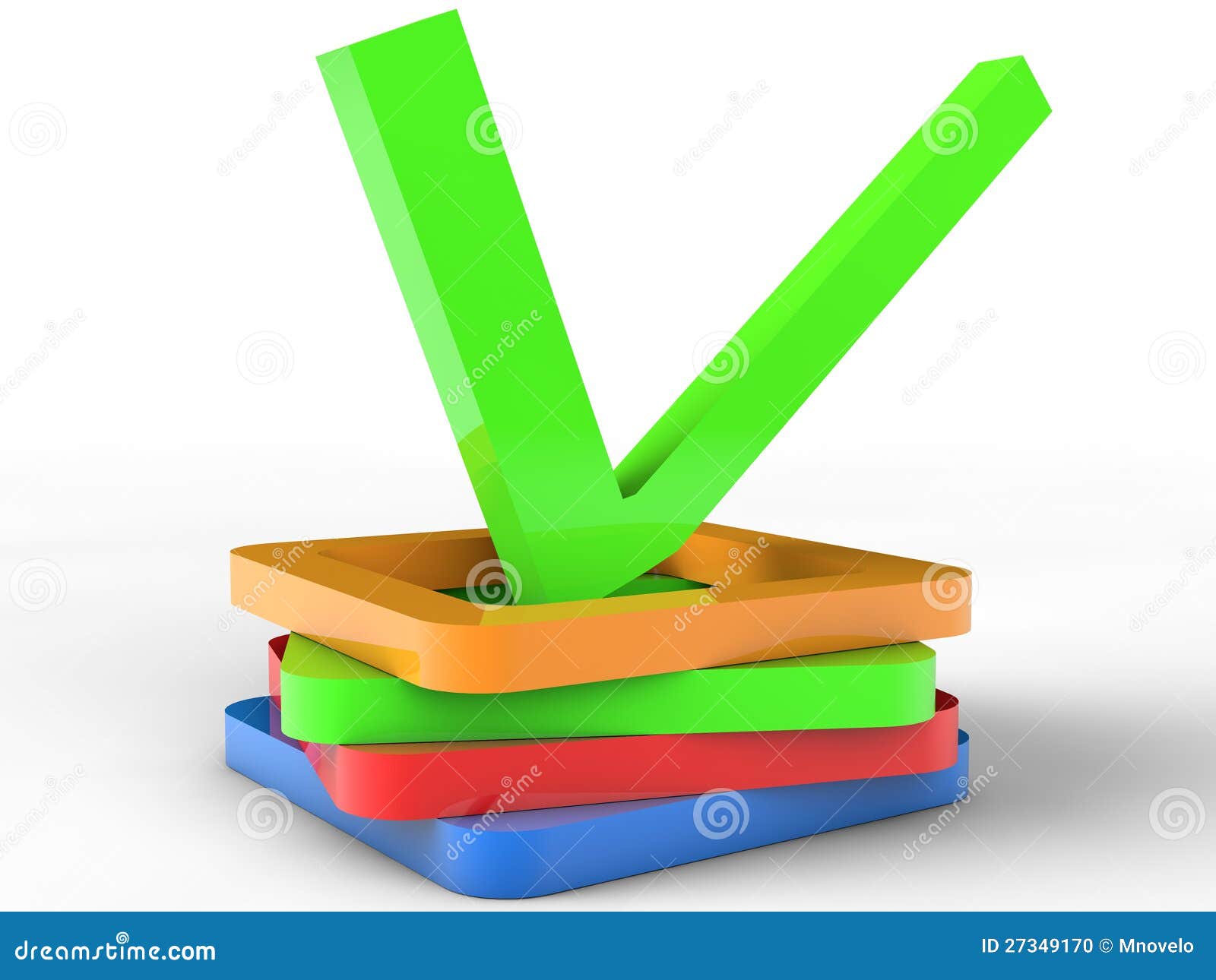 Yes done tick stock illustration. Illustration of check - 27349170