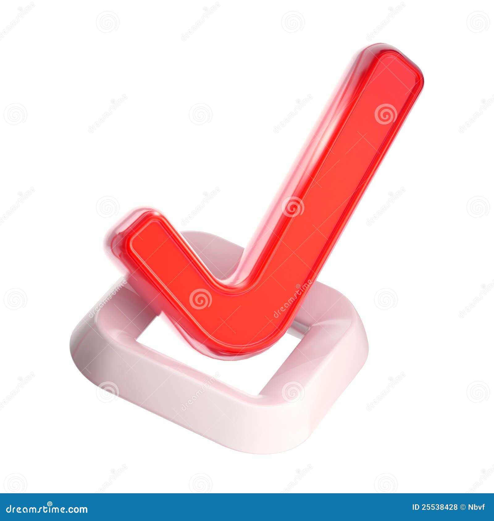 Yes Done Tick Over Check Box Isolated Stock Illustration - Illustration ...